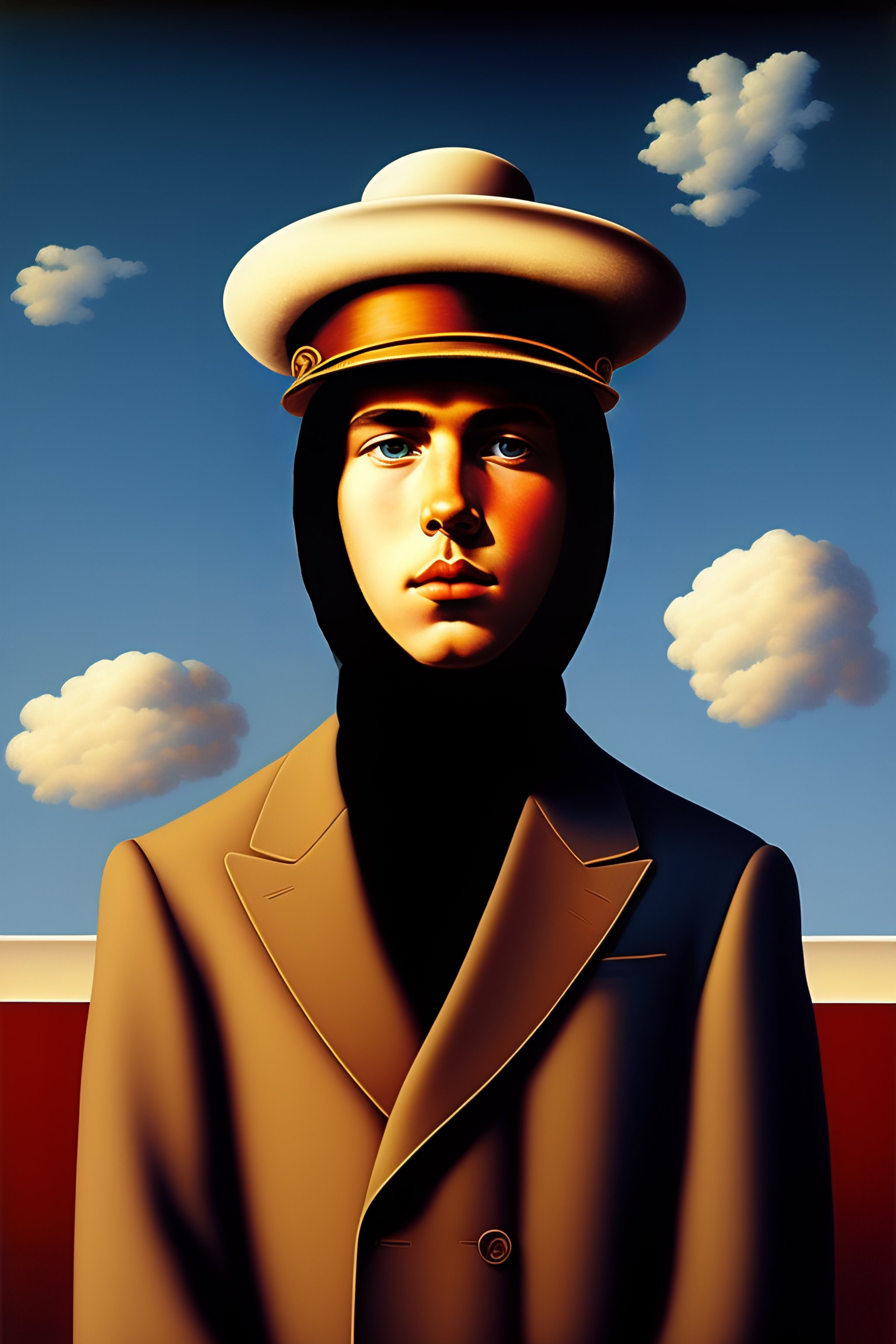 Lexica - Beautiful boy by René Magritte
