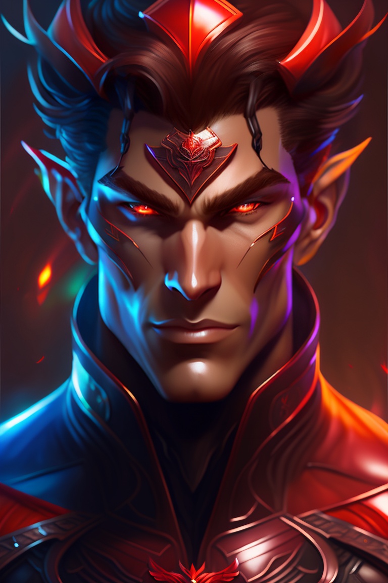 Lexica - Demon Spider-Man, crimson eyes, transformation that reflects ...