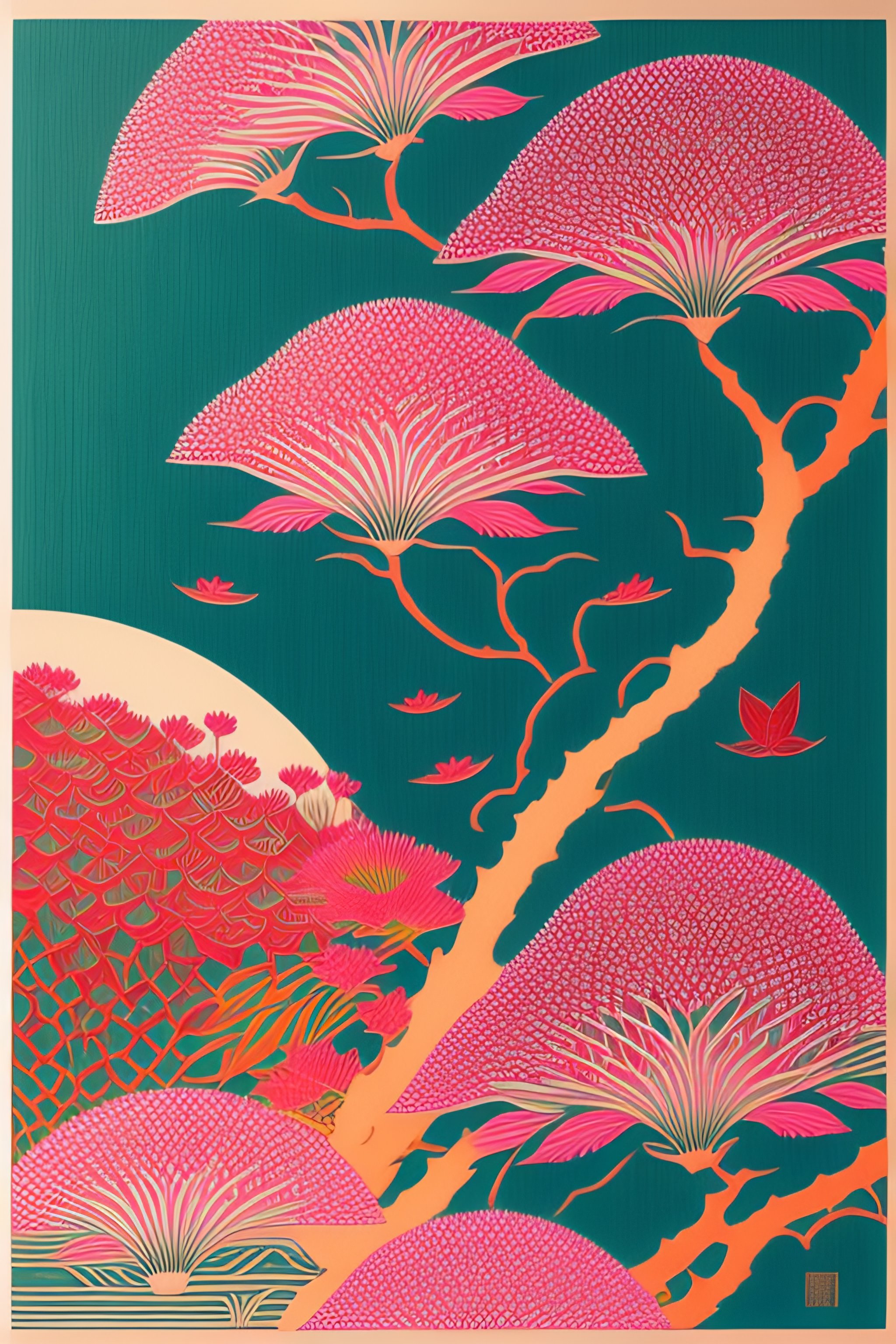 Lexica - Woodblock print by Taguchi Tomoki, Yatsuo no Tsubaki ...