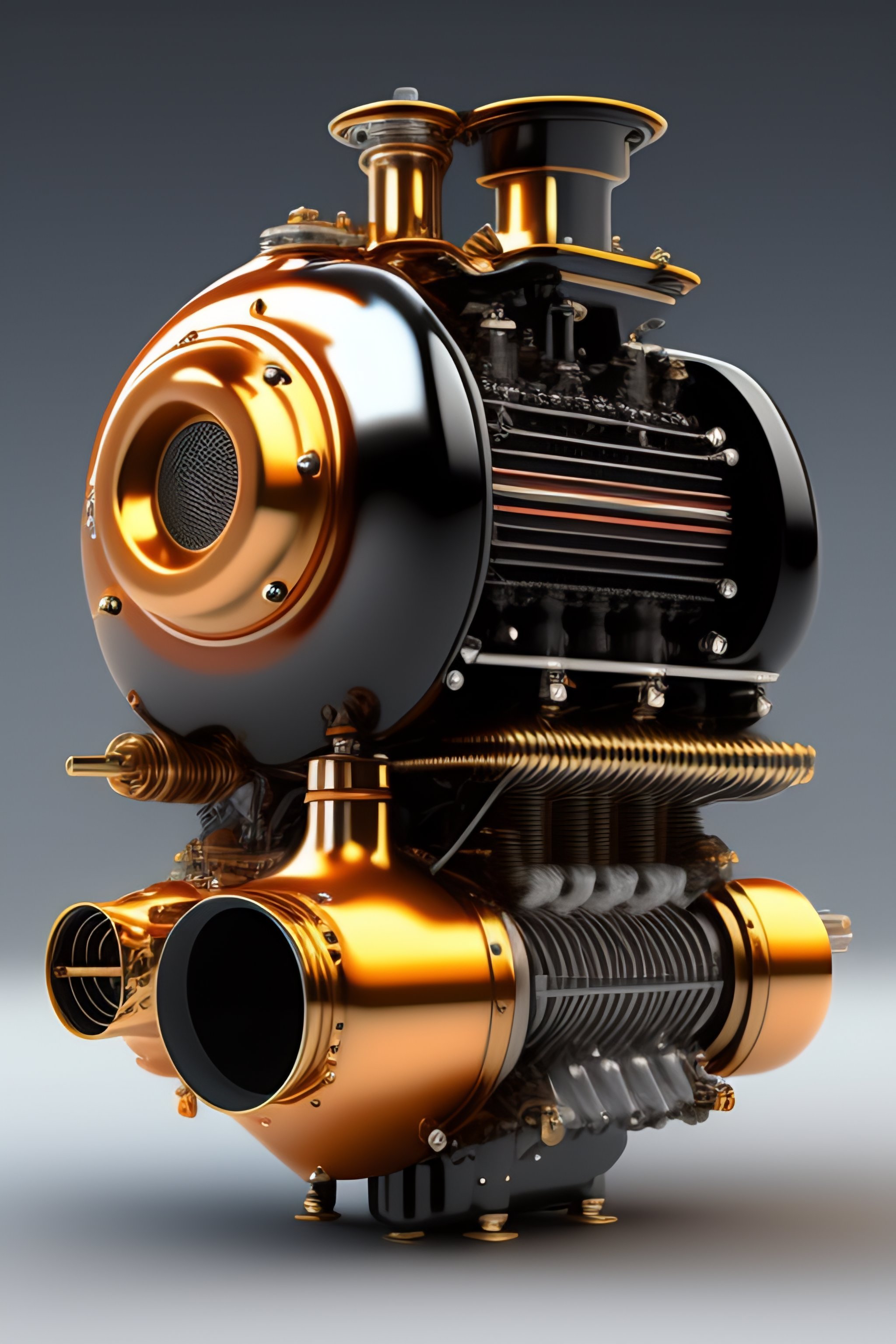 Lexica - Industrial design, 2 separate bodies of the engine, detailed ...