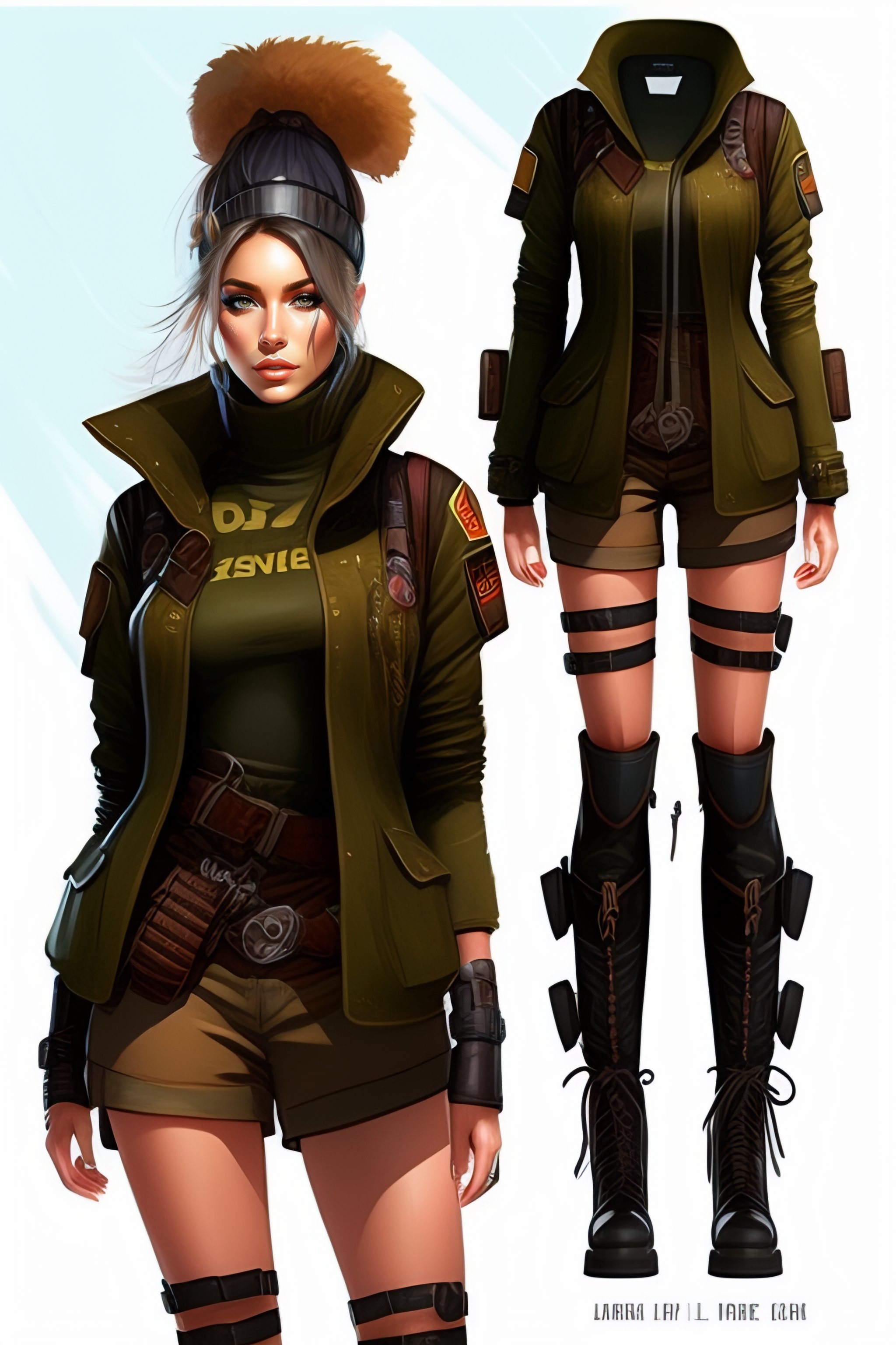 Lexica - Concept art of woman post apocalyptic apocalypse outfit, park ...