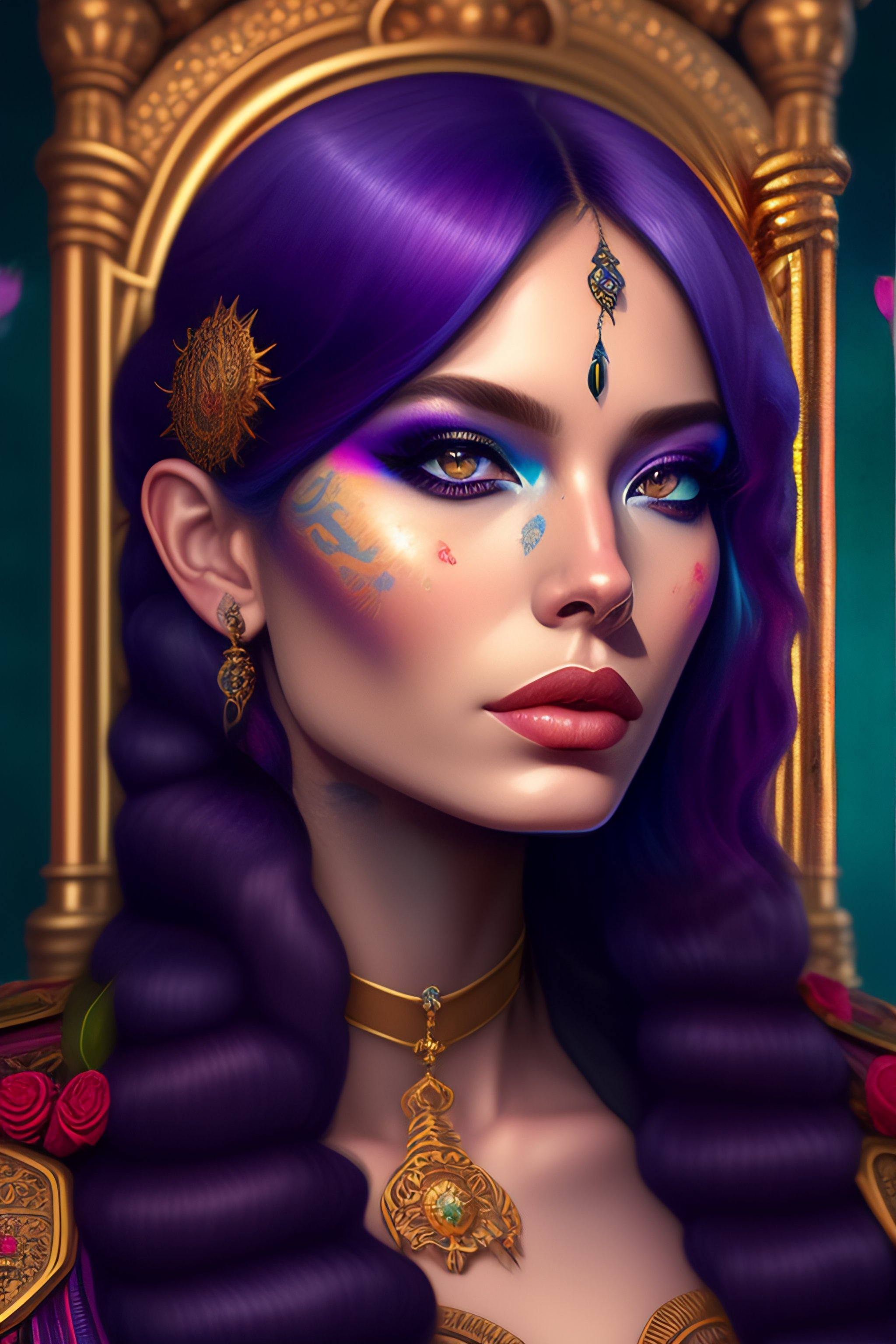 Lexica - Punk rock goddess concept art portrait by Casey Weldon, Olga ...