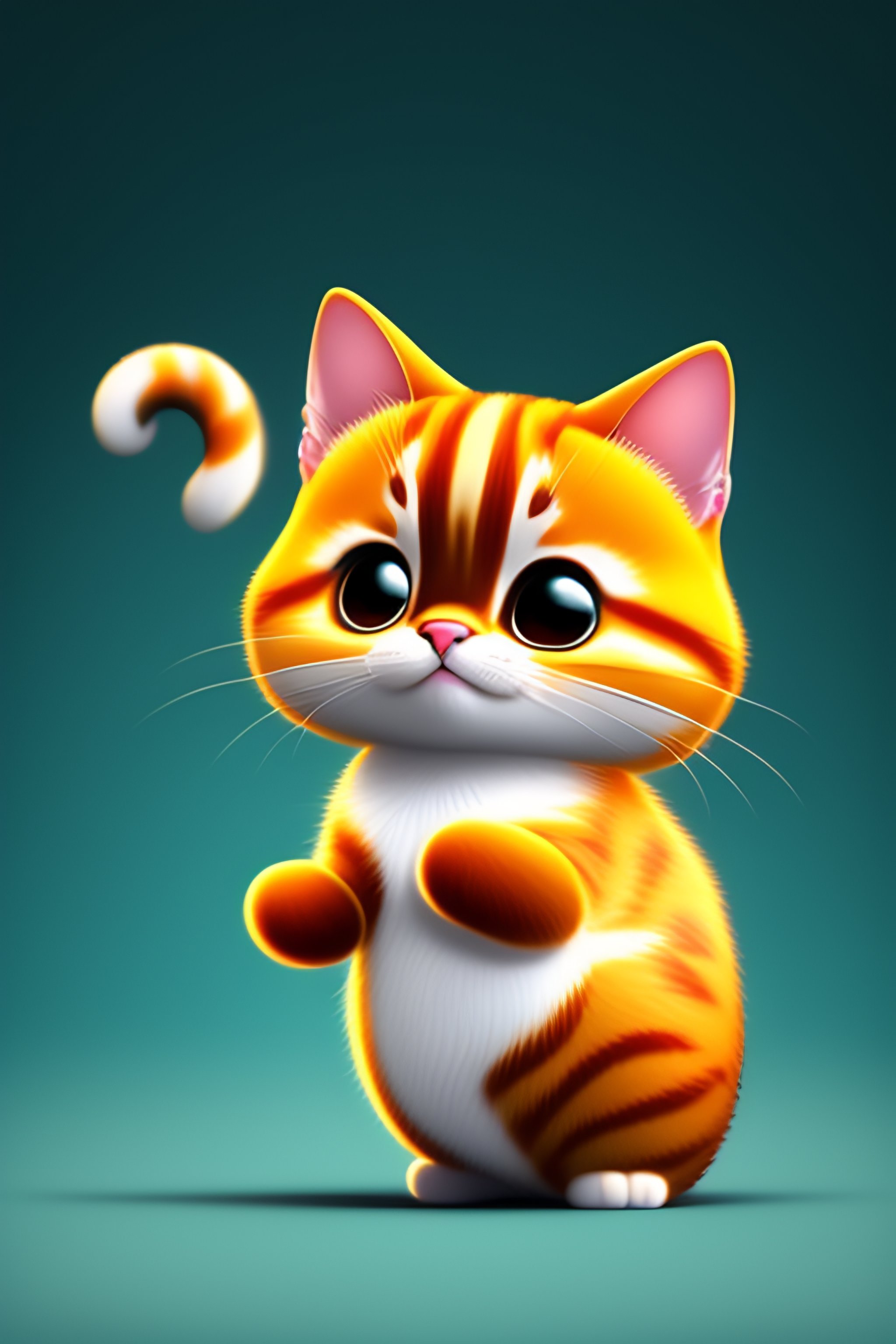 Lexica - Cute chibi cat dancing