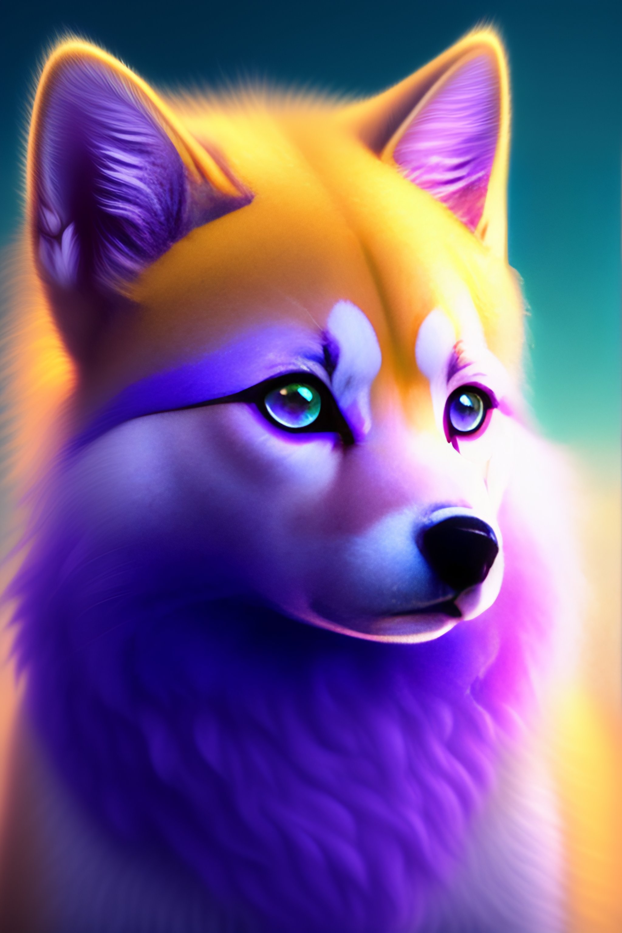 Anime Yellow Wolf