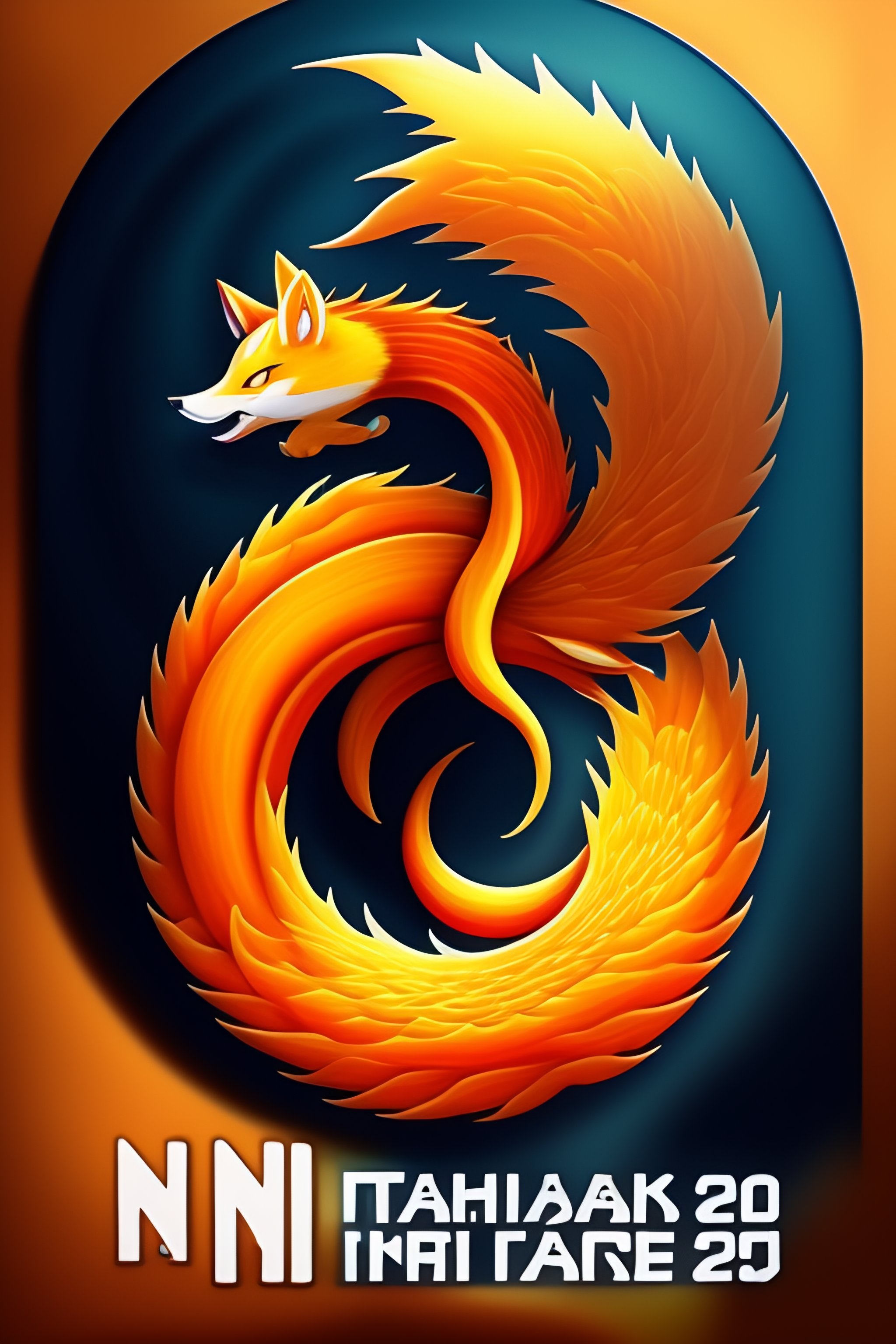 Lexica - Nine-tailed fox in the style of a pokemon card