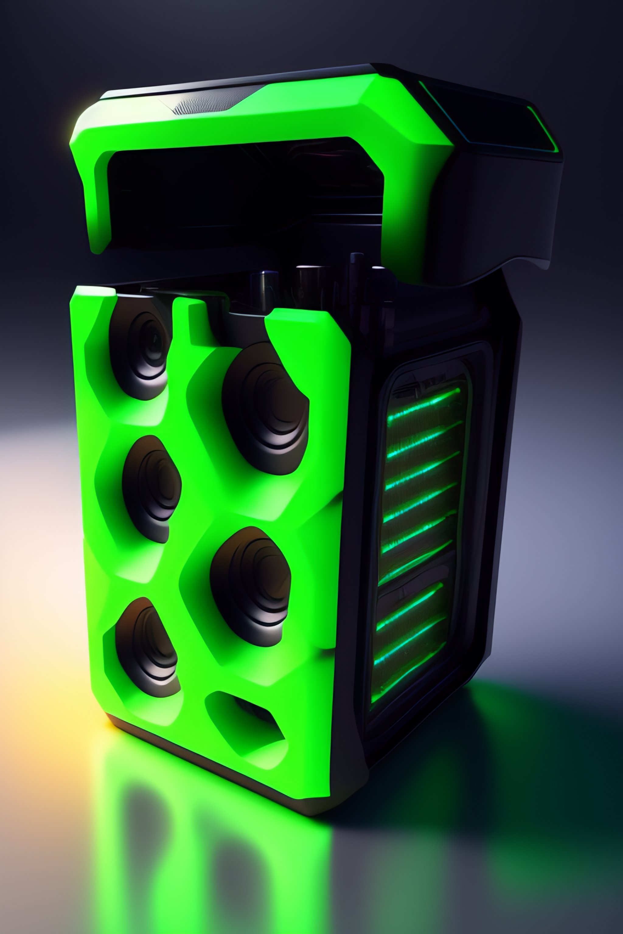 Lexica - Cyberpunk concept inspired weed box, futuristic look, highly ...
