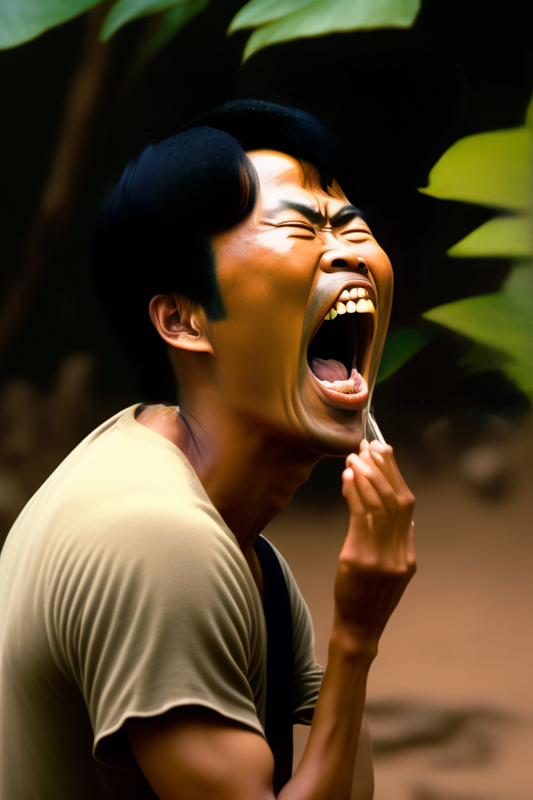 Screaming Crying Man