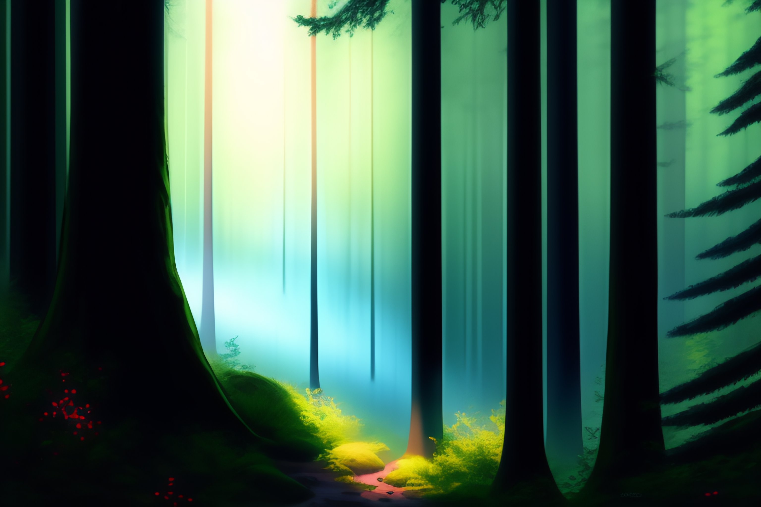 Lexica - Nestled in the heart of a dense, shadowy forest, this anime ...