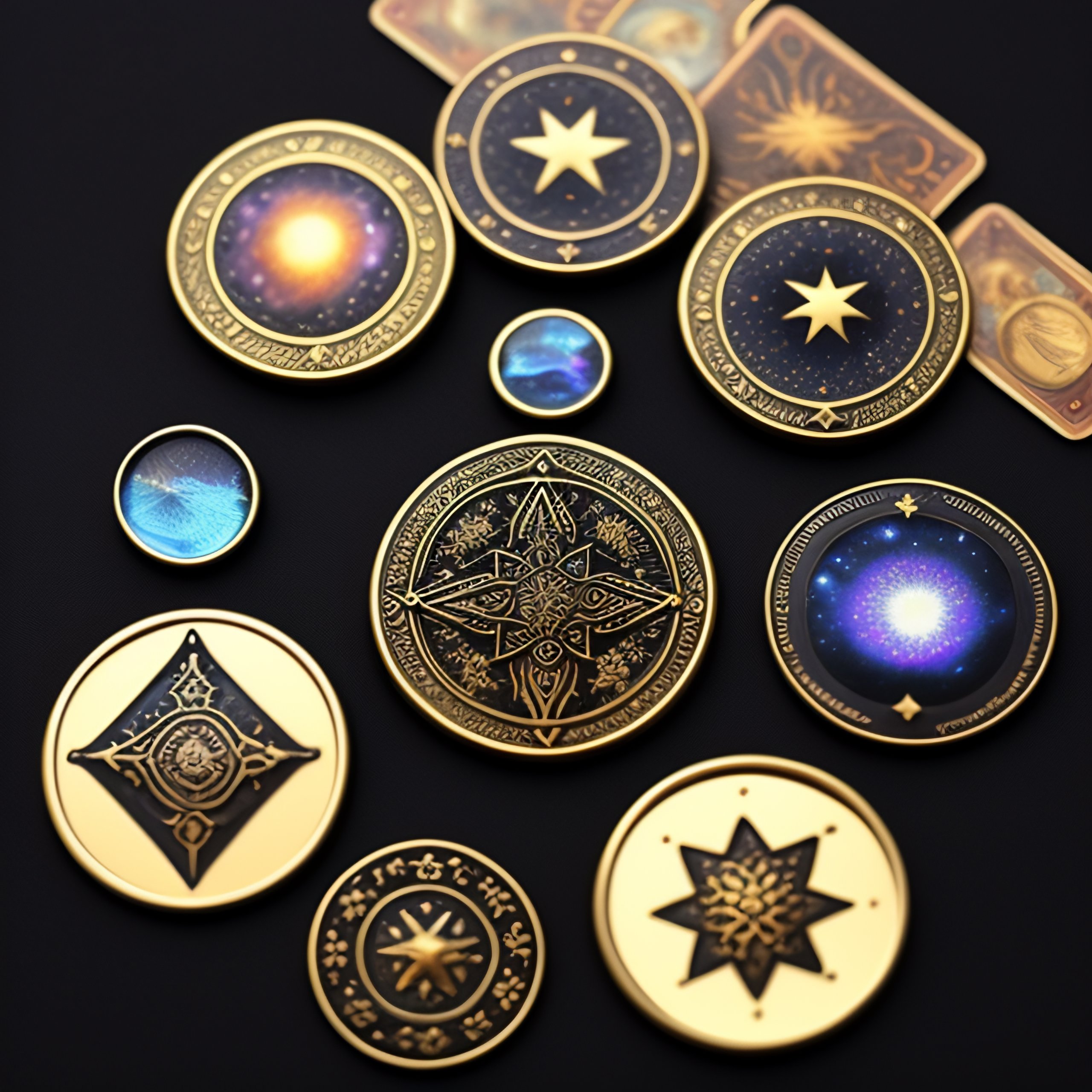 Lexica - Coins tarot Arcane Divination Esoteric Realistic magic natural ...
