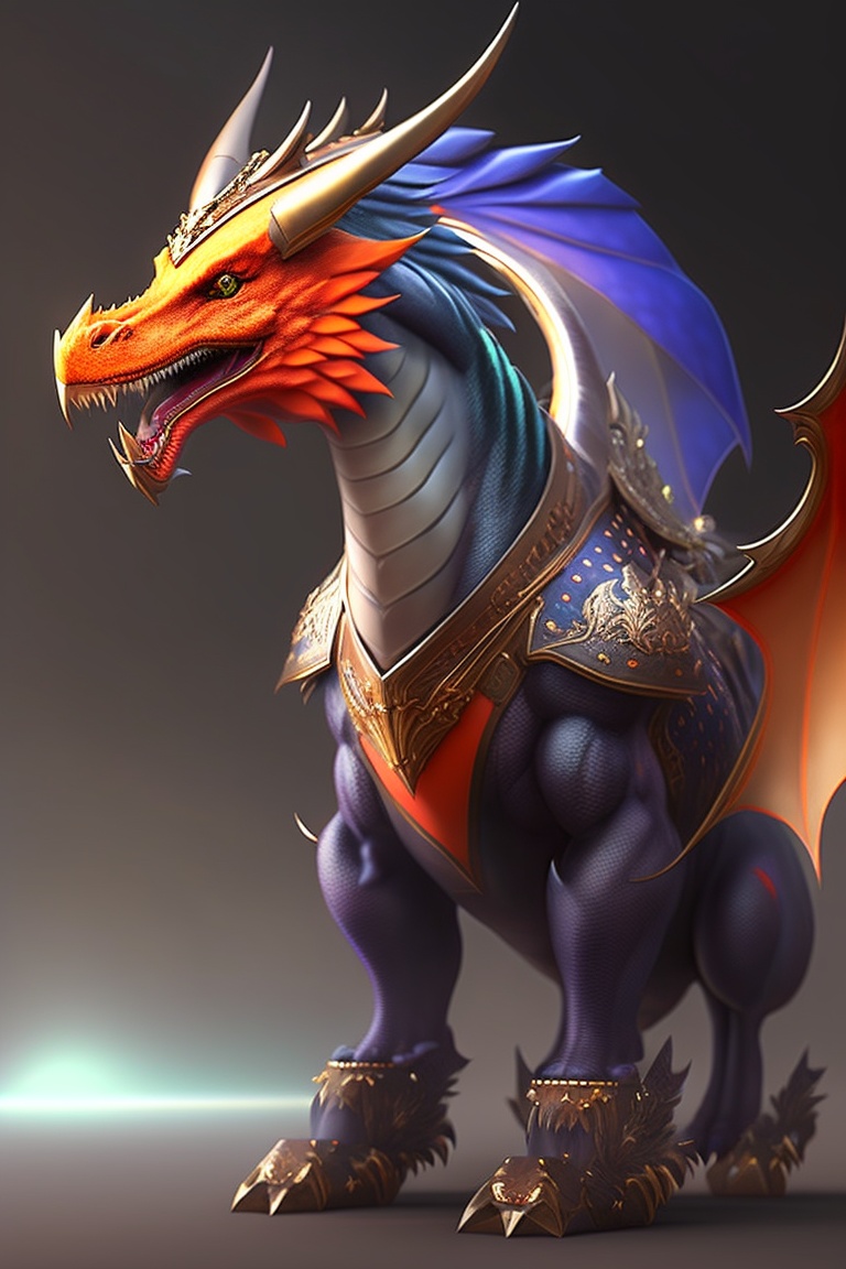 Lexica - Dragon, hd style, wlop style