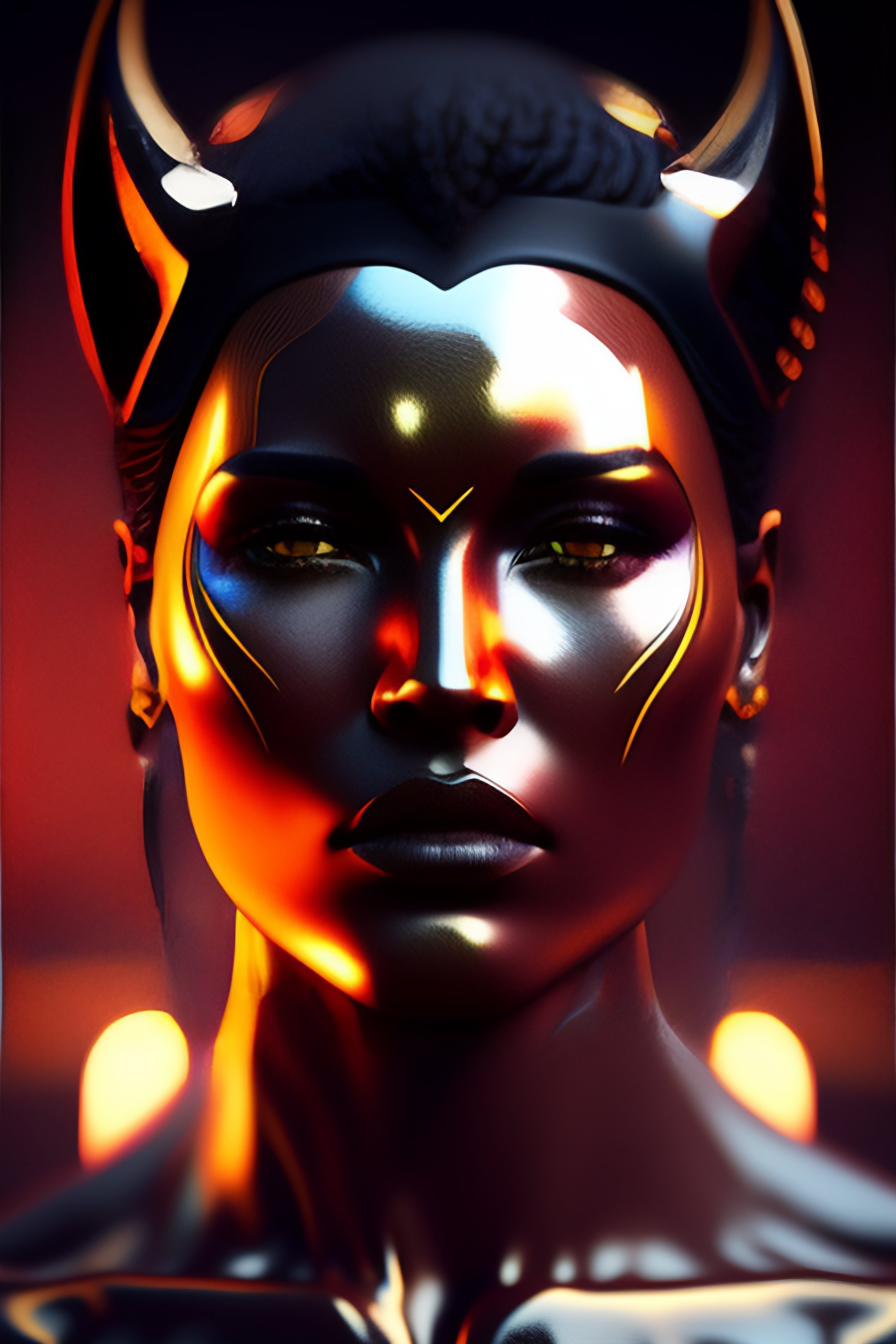 Lexica - Demon, 4k, HD, Maya, Realistic