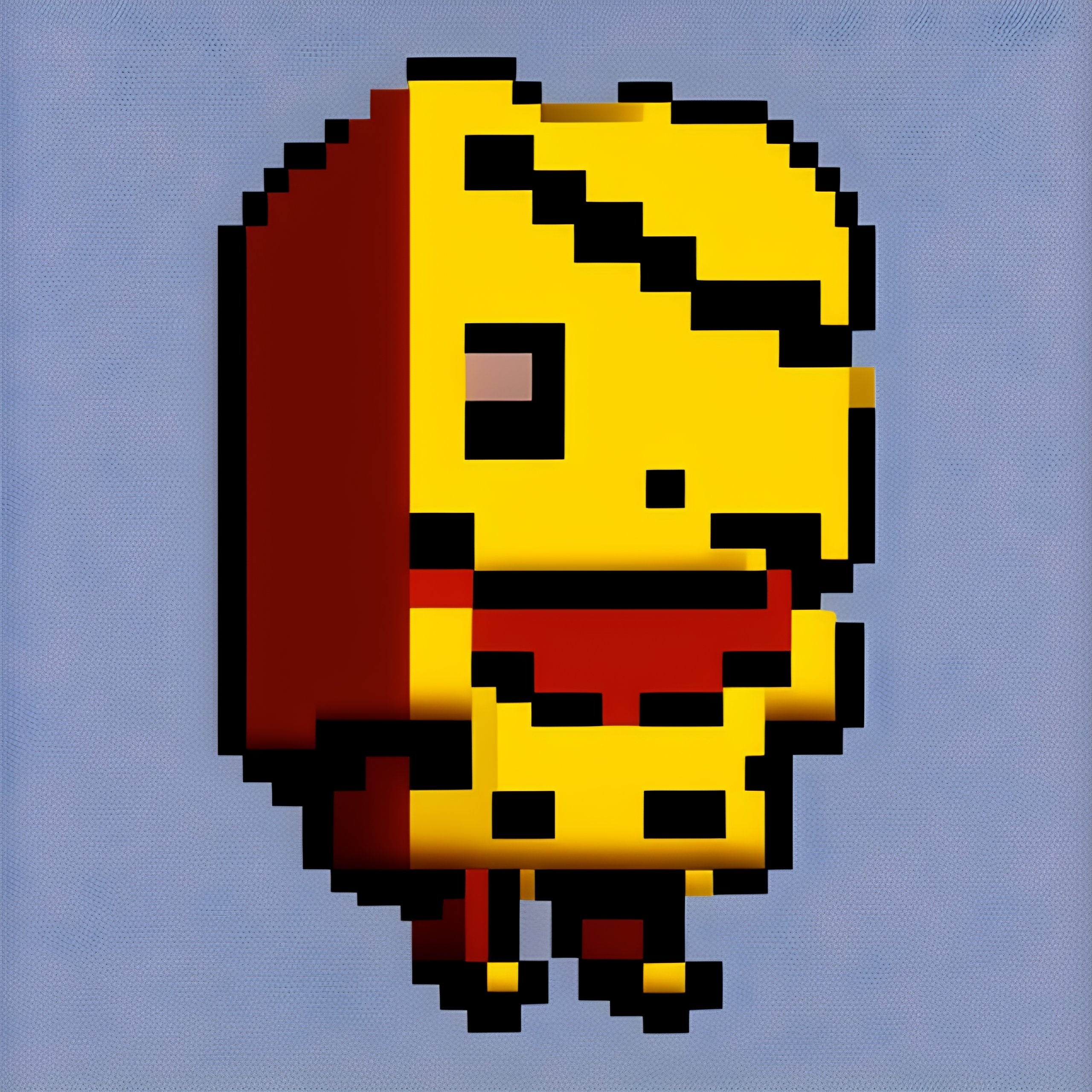 Lexica - Smiley pixelated 2d