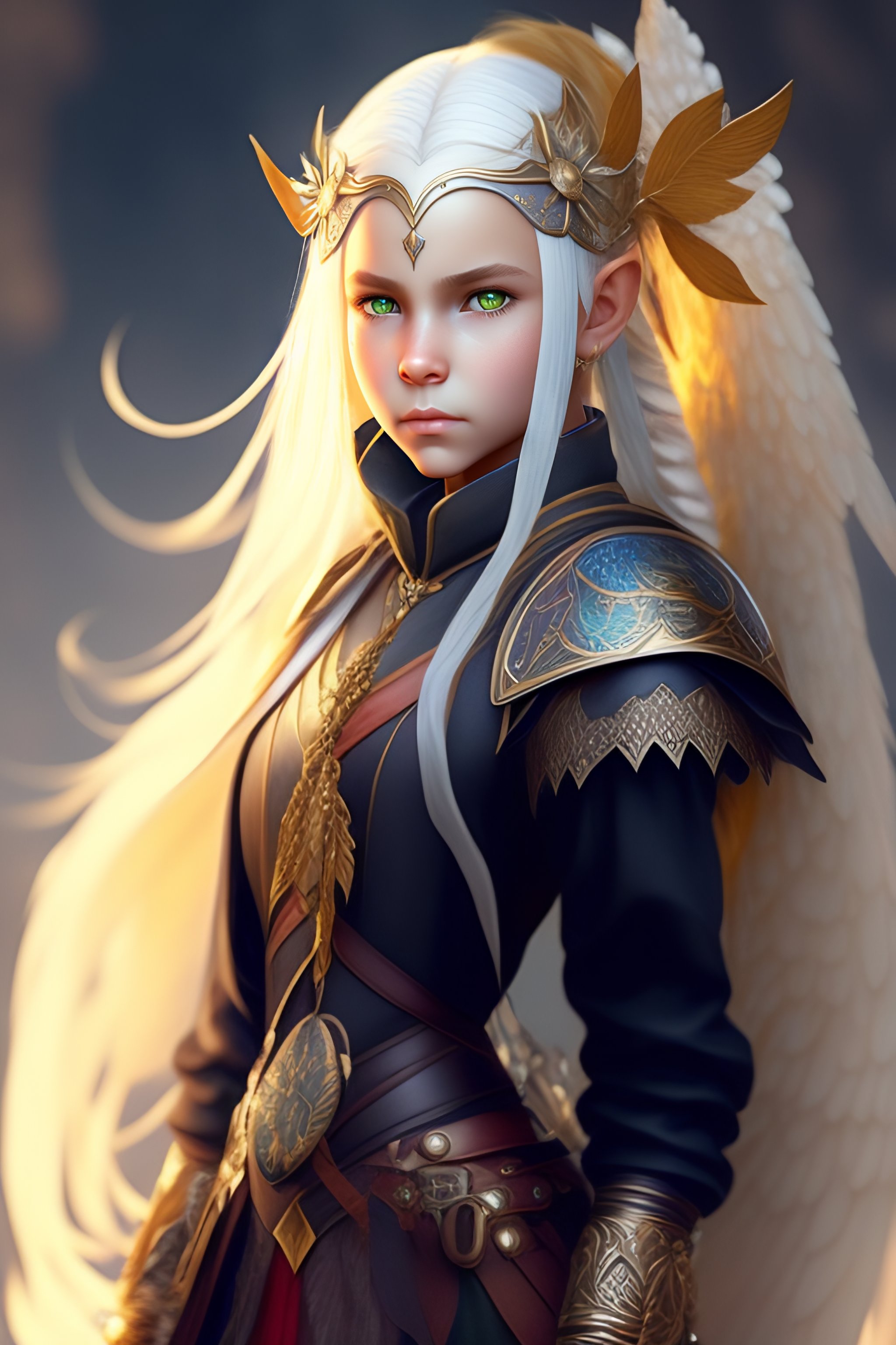 Lexica - A kid fairy with a feminine childish face. She has beautiful ...