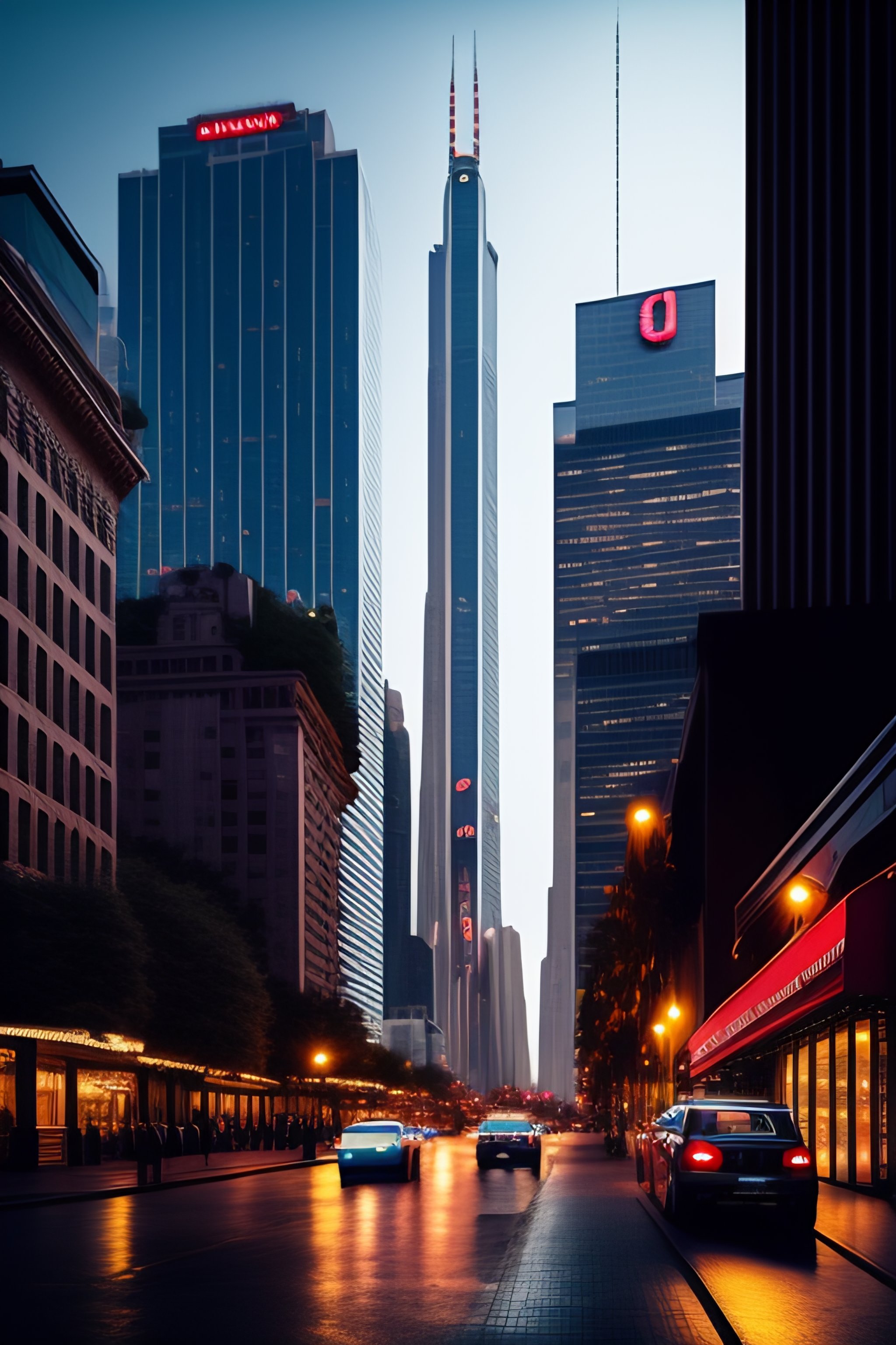 Lexica - A cinematic city scene