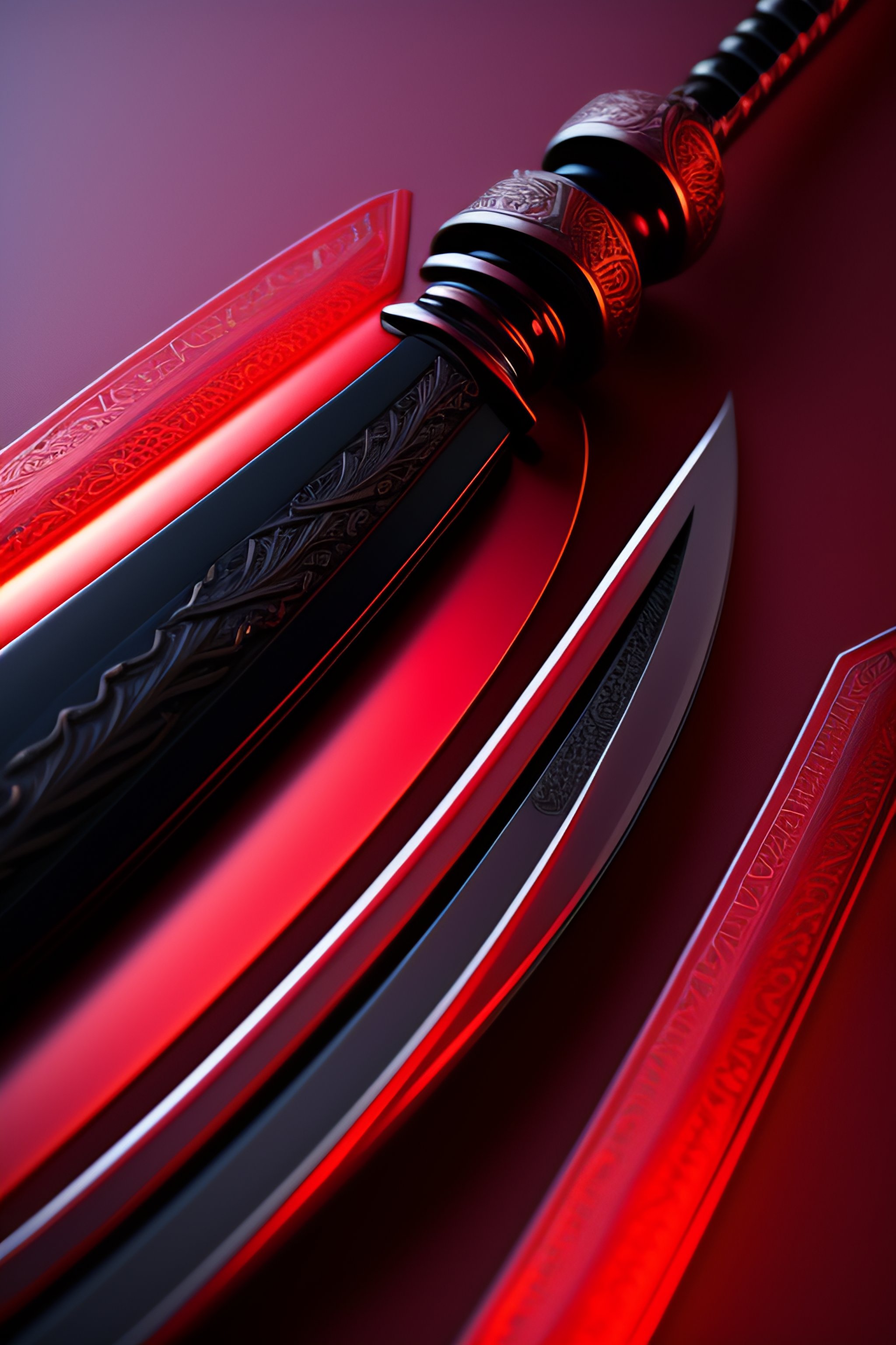 Lexica - A magical weapon that combines a staff and a sword. European ...