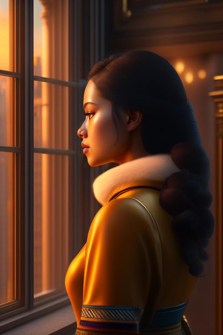 Lexica - //imagineprompt There was a young women sarah with beautiful ...