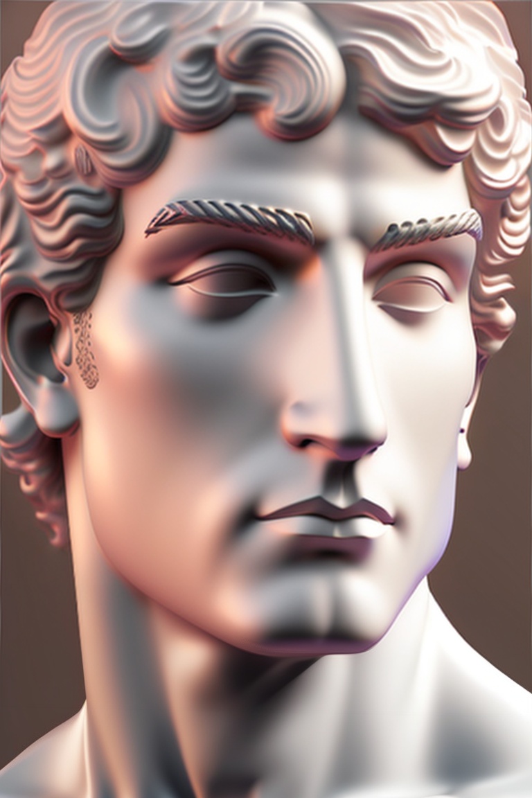 Lexica - Michelangelo’s David face, perfect symmetrical, close-up ...