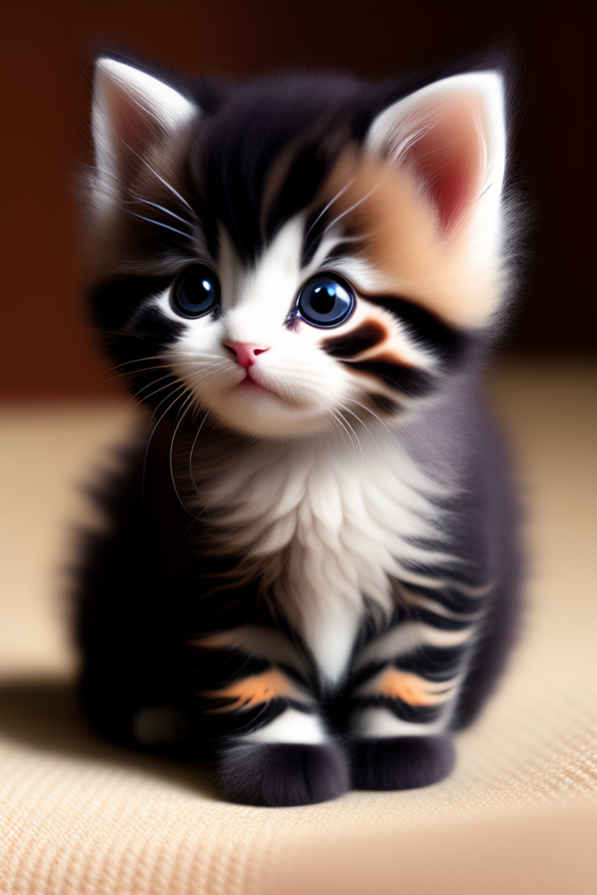 Lexica - Ty beanie baby style cute fluffy kitten, super cute, high octane