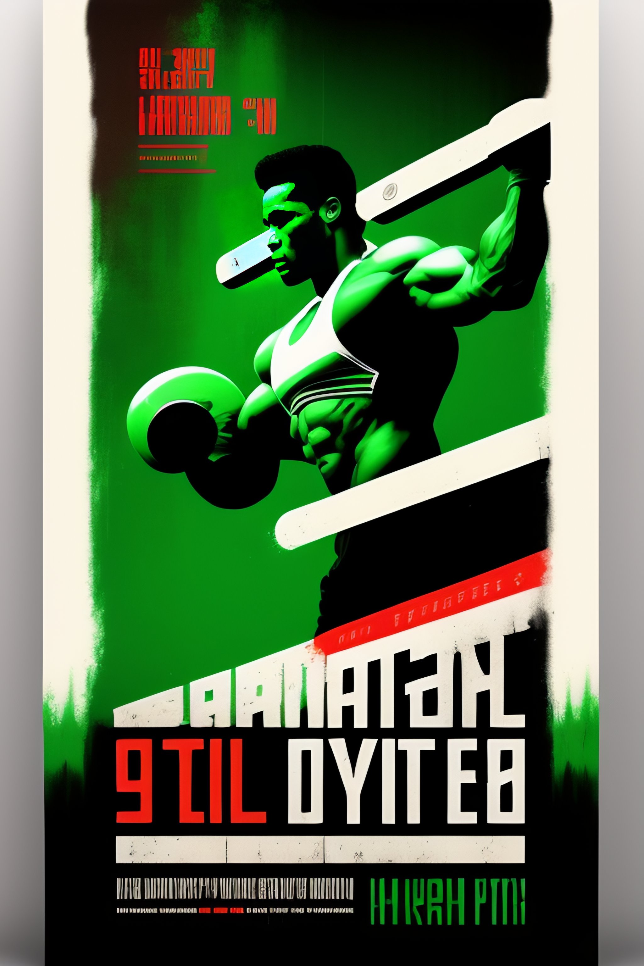 Lexica - Street art poster inspire by communist propaganda, green ...