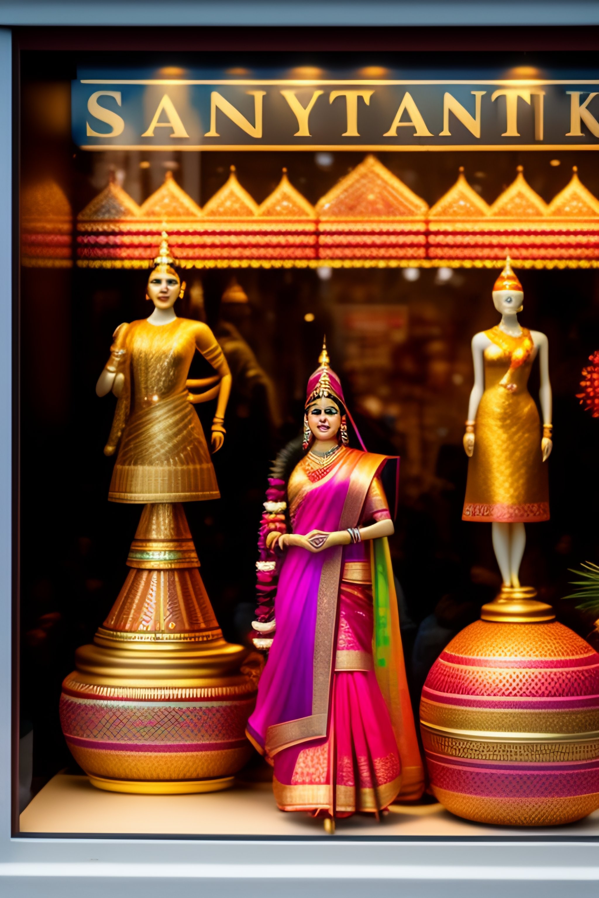Lexica - Retail window display, Sankranti, new year