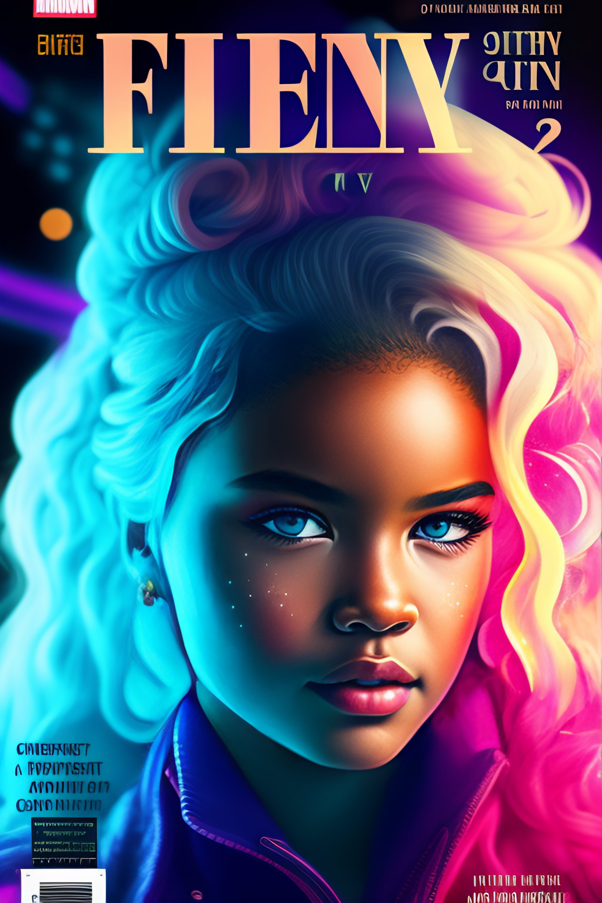 Lexica - Epic comic book cover without text