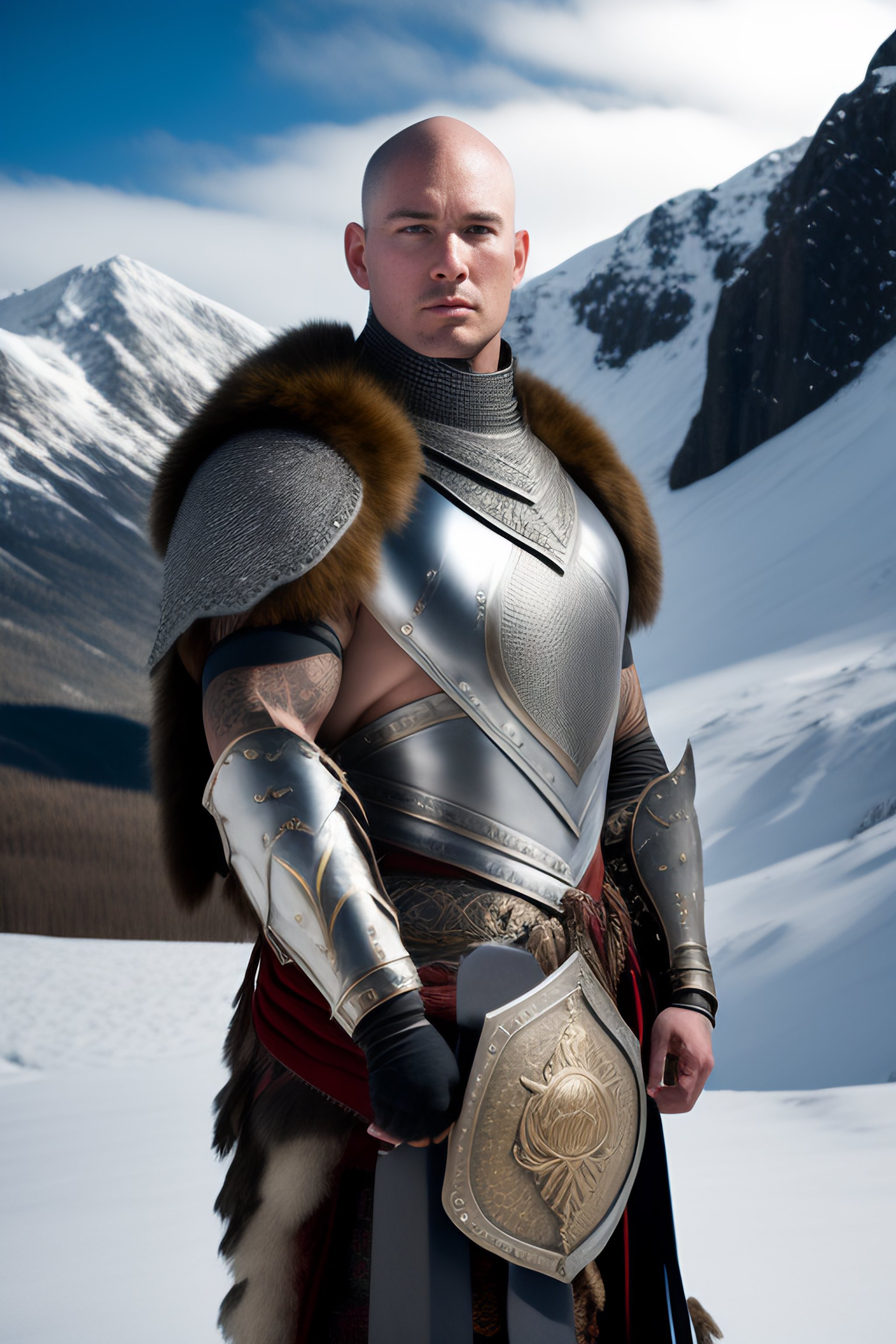 Lexica - Hairless, 8 feet tall, rugged Goliath with intricate heavy ...