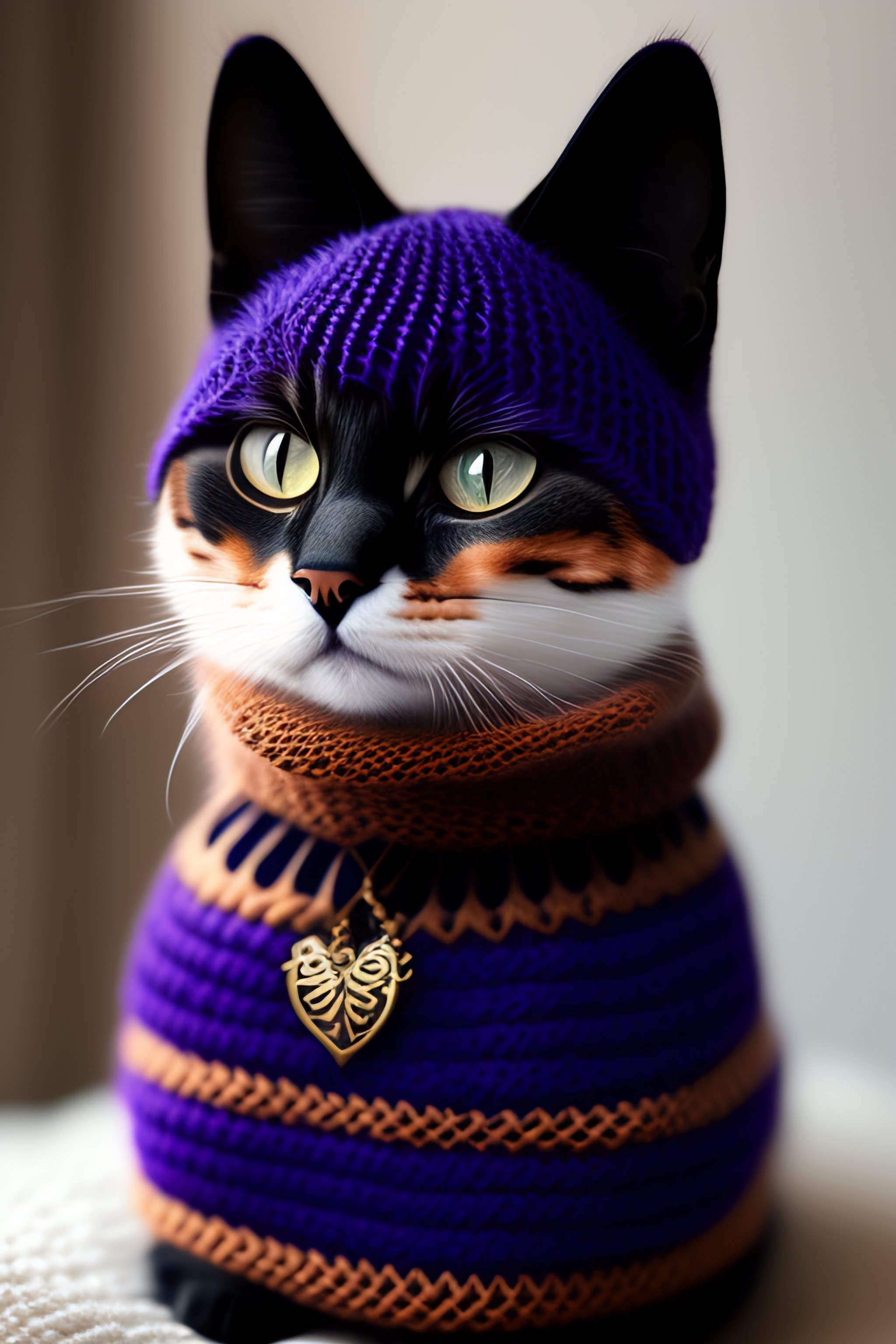 Lexica - Gothic kitty knitted