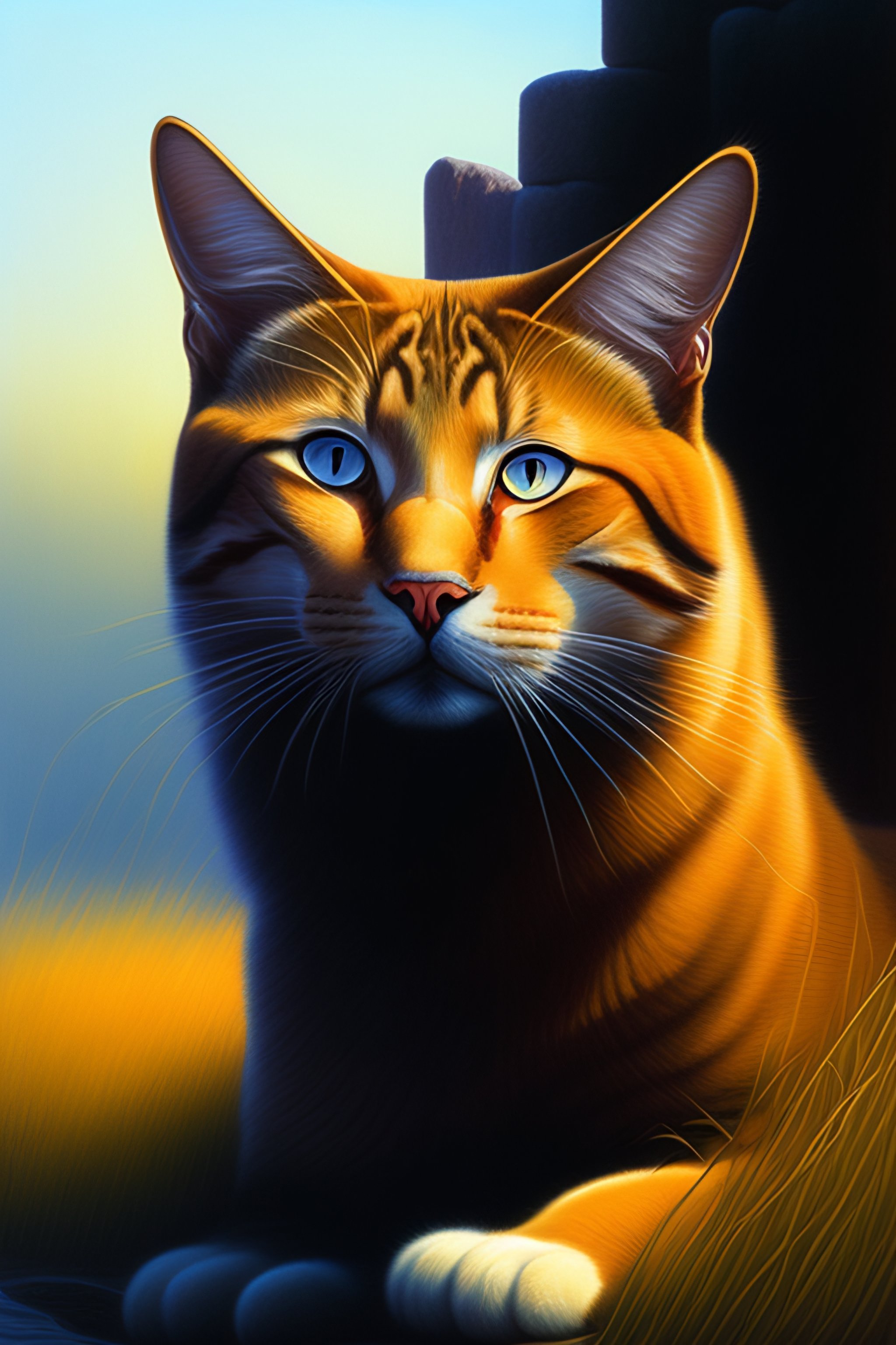 Lexica - Painting of ((cat dog)) by zdzislaw beksinski, by lewis jones ...