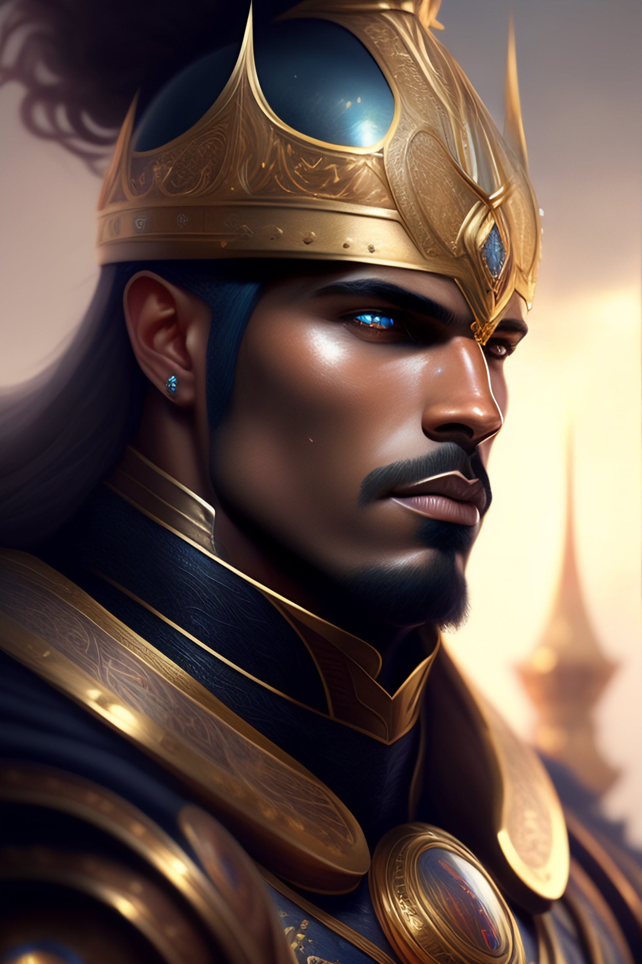 Lexica - Full body potrait extremely muscular KING BALTASAR medieval knight portrait, sci-fi ...