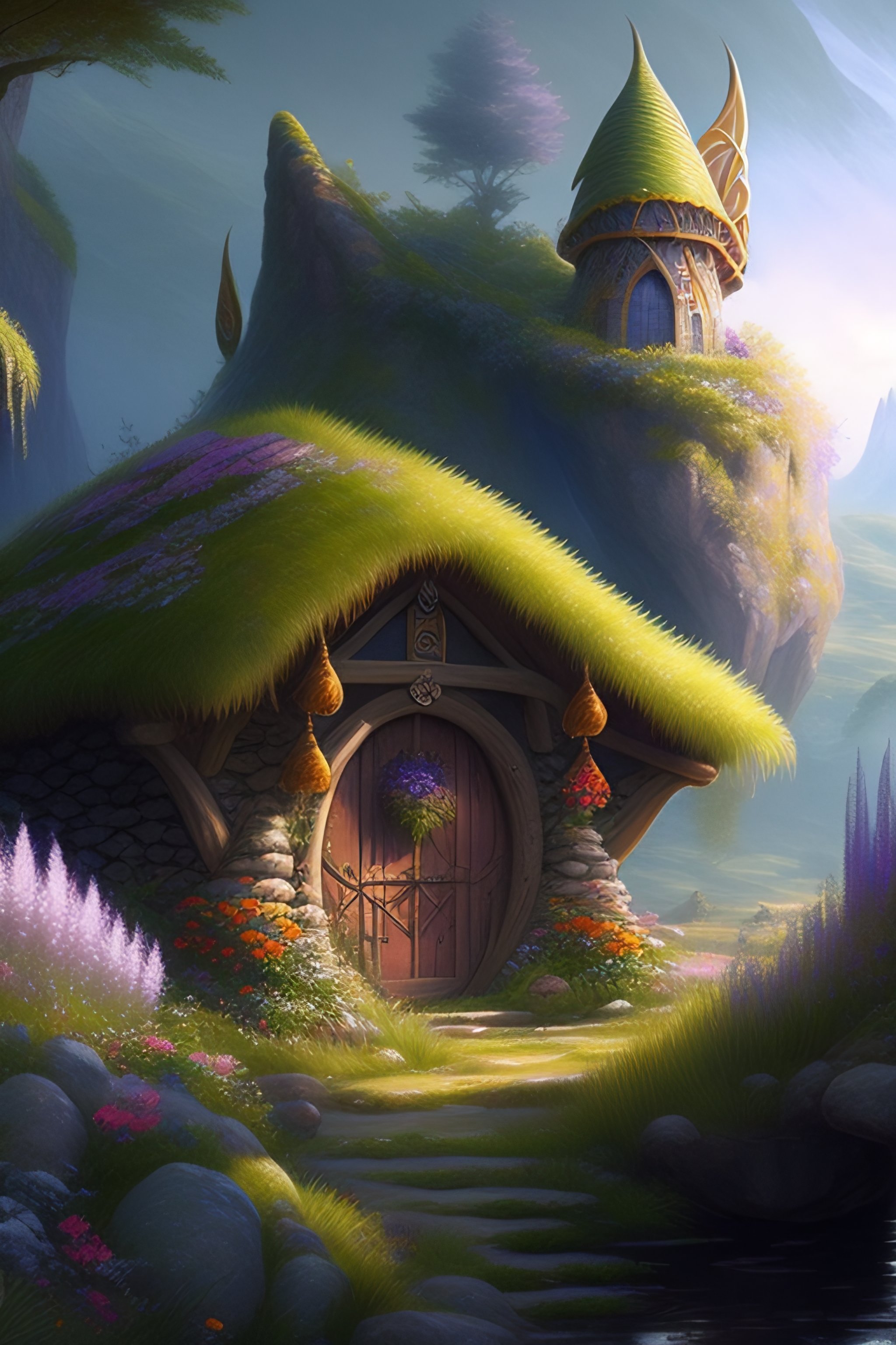 Lexica - Winged female elves in the shire scenery landscape, lord of ...