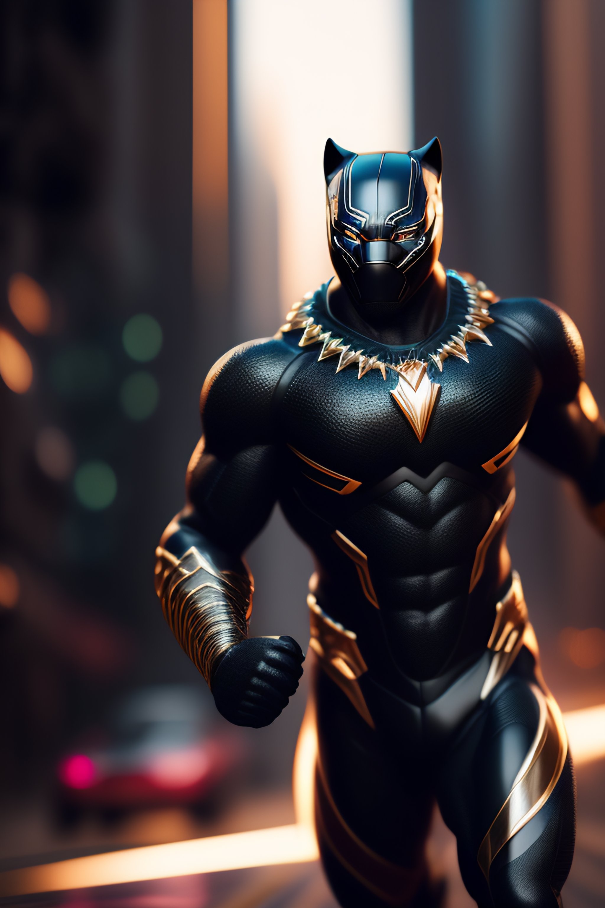 Lexica - Superhero black panther, highly detailed, unreal engine 5 ...