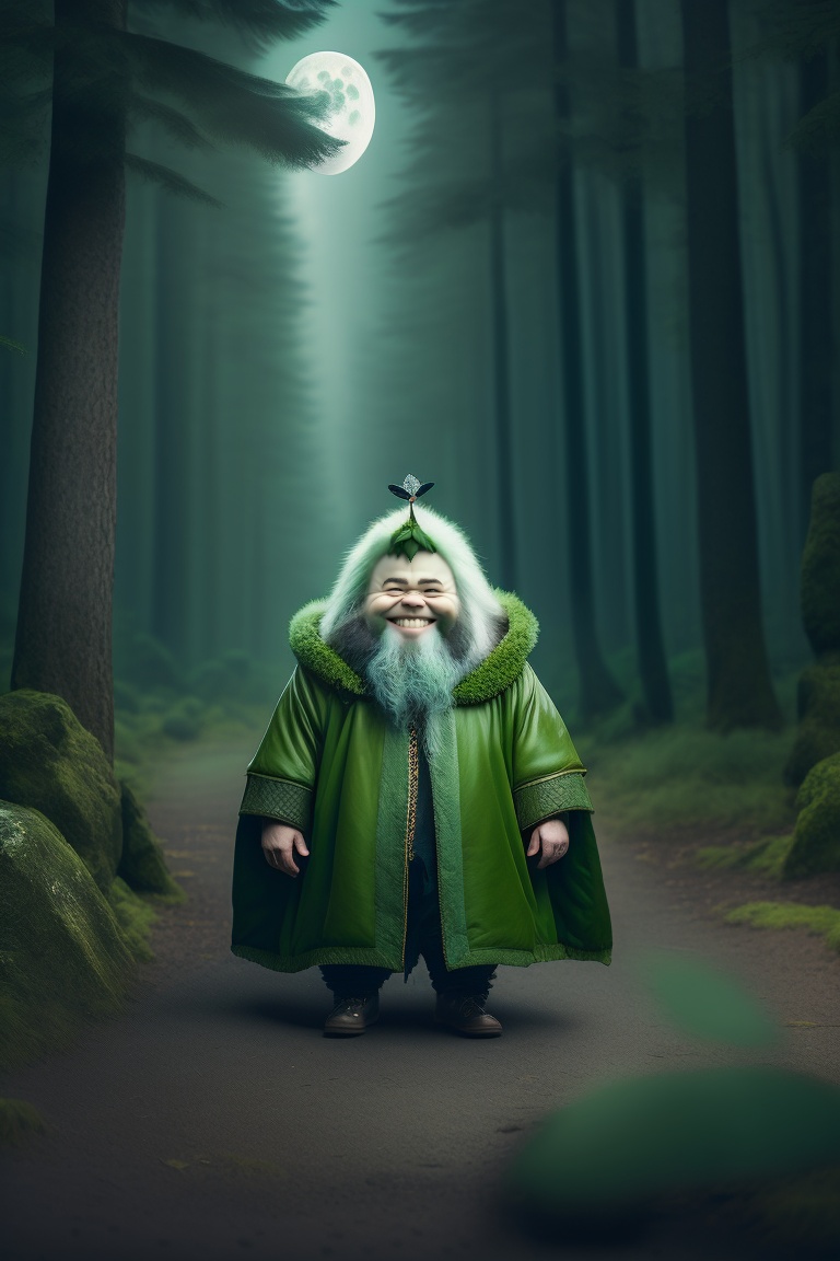 Lexica - A full body photograph of a smiling happy troll, facing camera ...