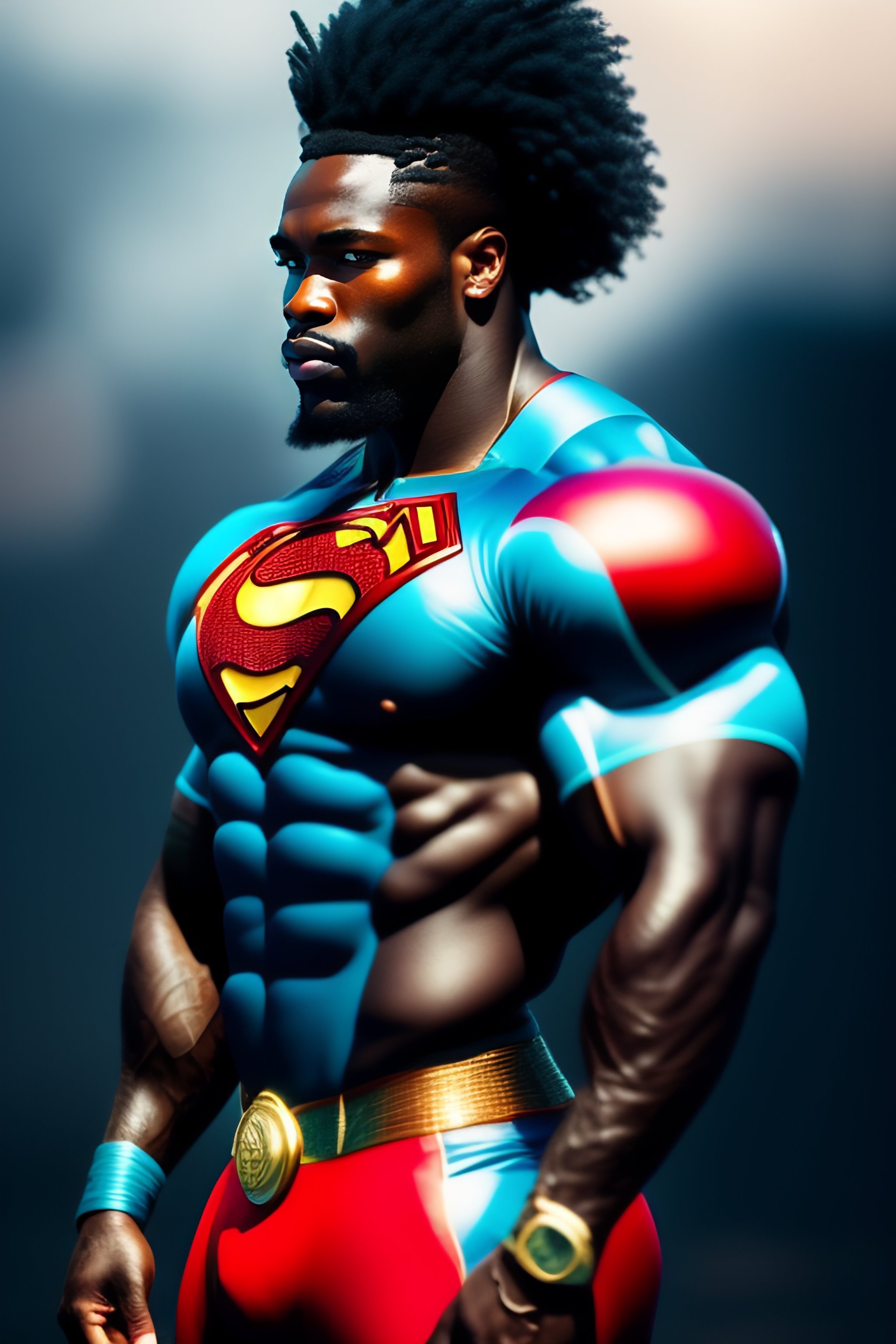 Lexica - African Superman mixed with Aqua-man