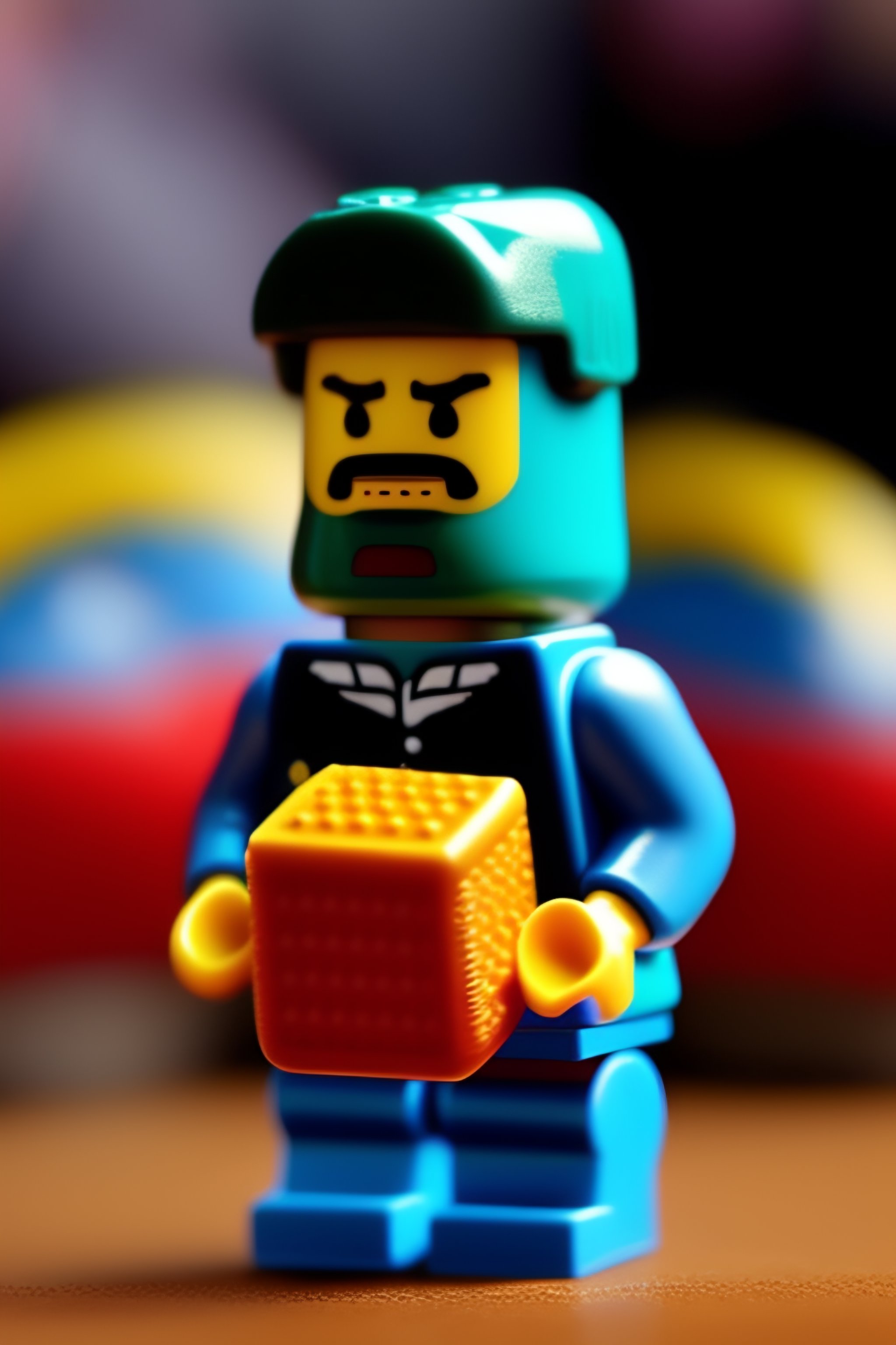 Lexica - Barney in lego version