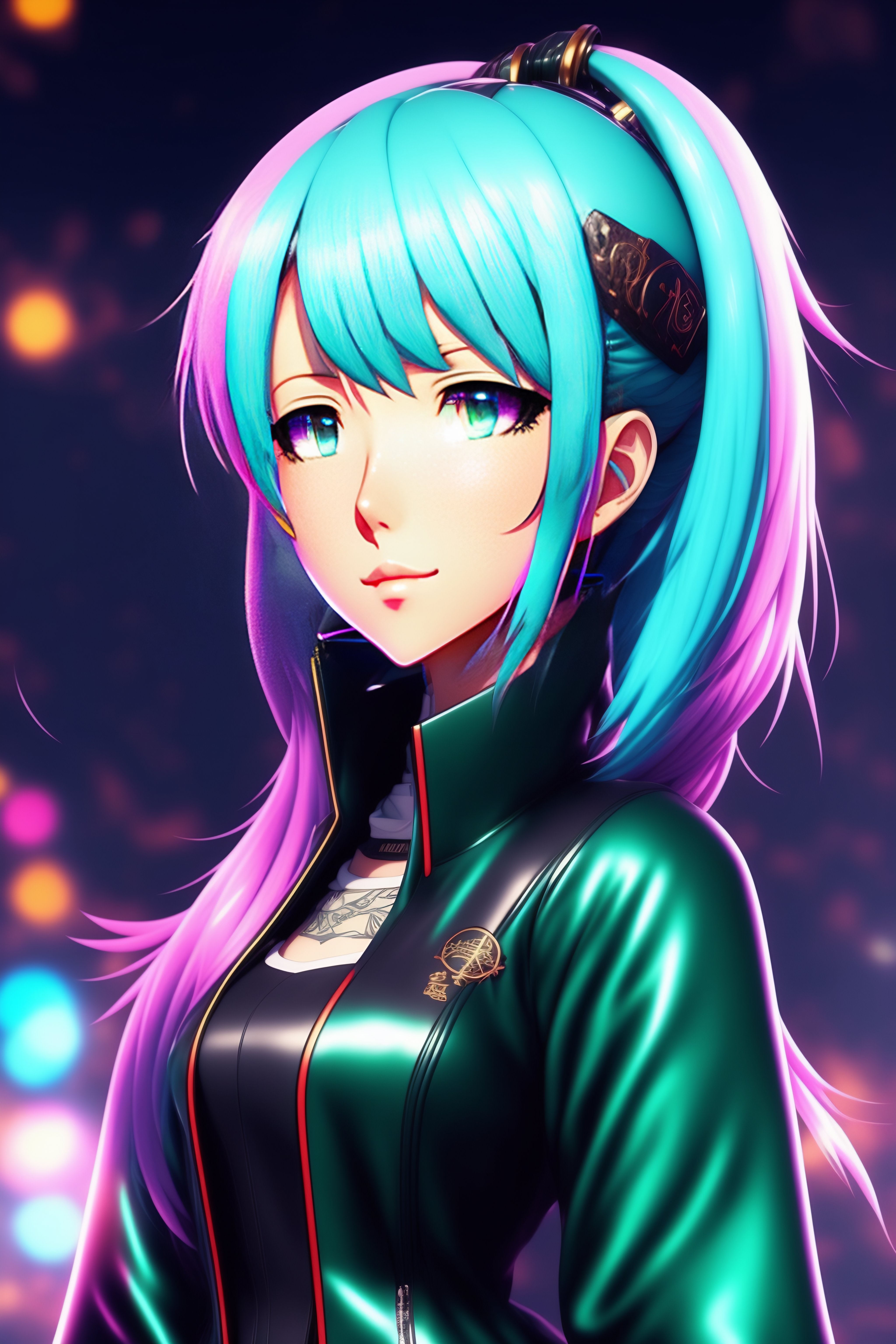 Lexica - Hatsune Miku, anime 90s style
