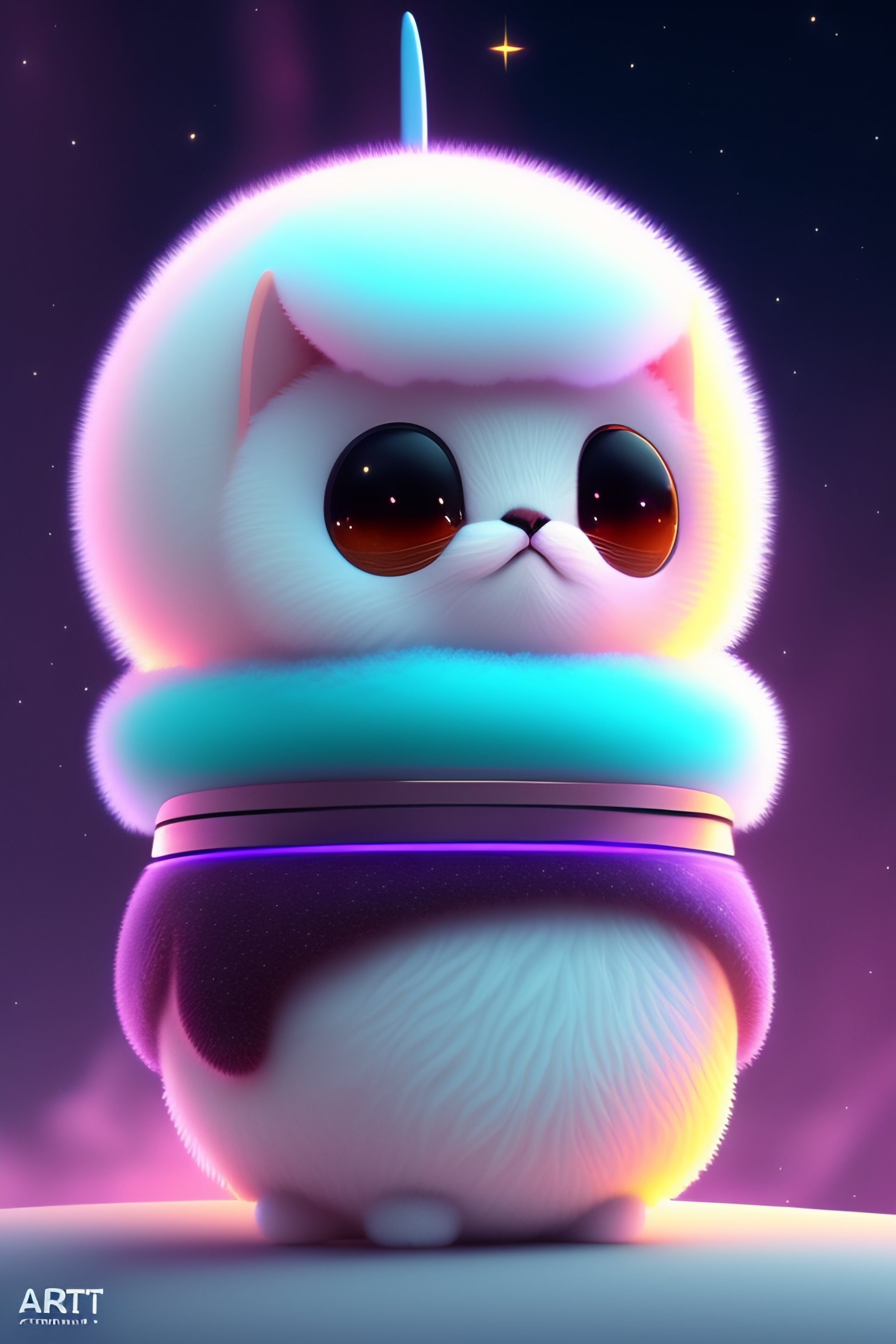 Lexica - CUTE AND ADORABLE CARTOON FLUFFY SPACE BABY, FANTASY ...