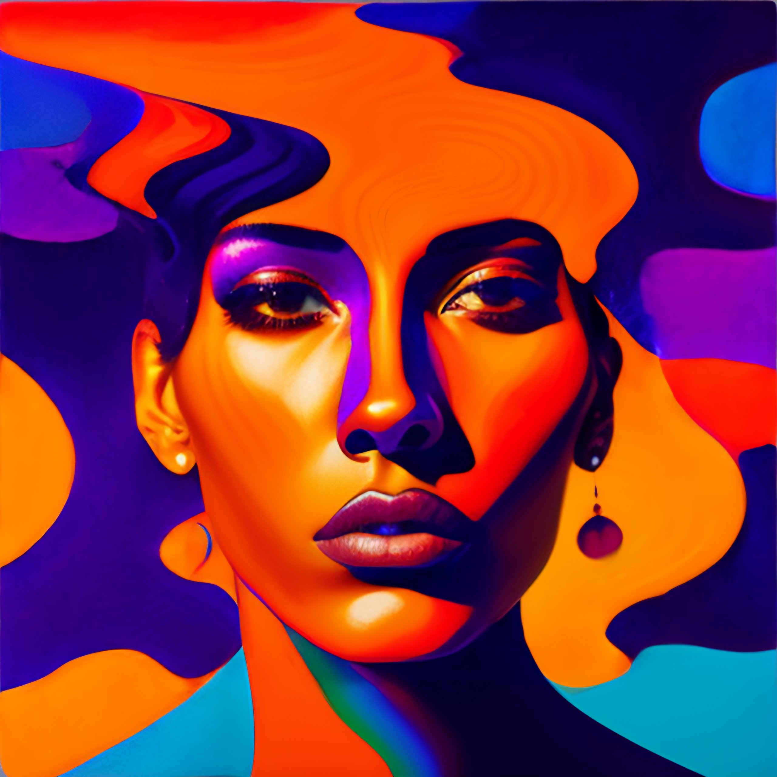 Lexica - Surreal, abstract depiction of a person's head, with their ...