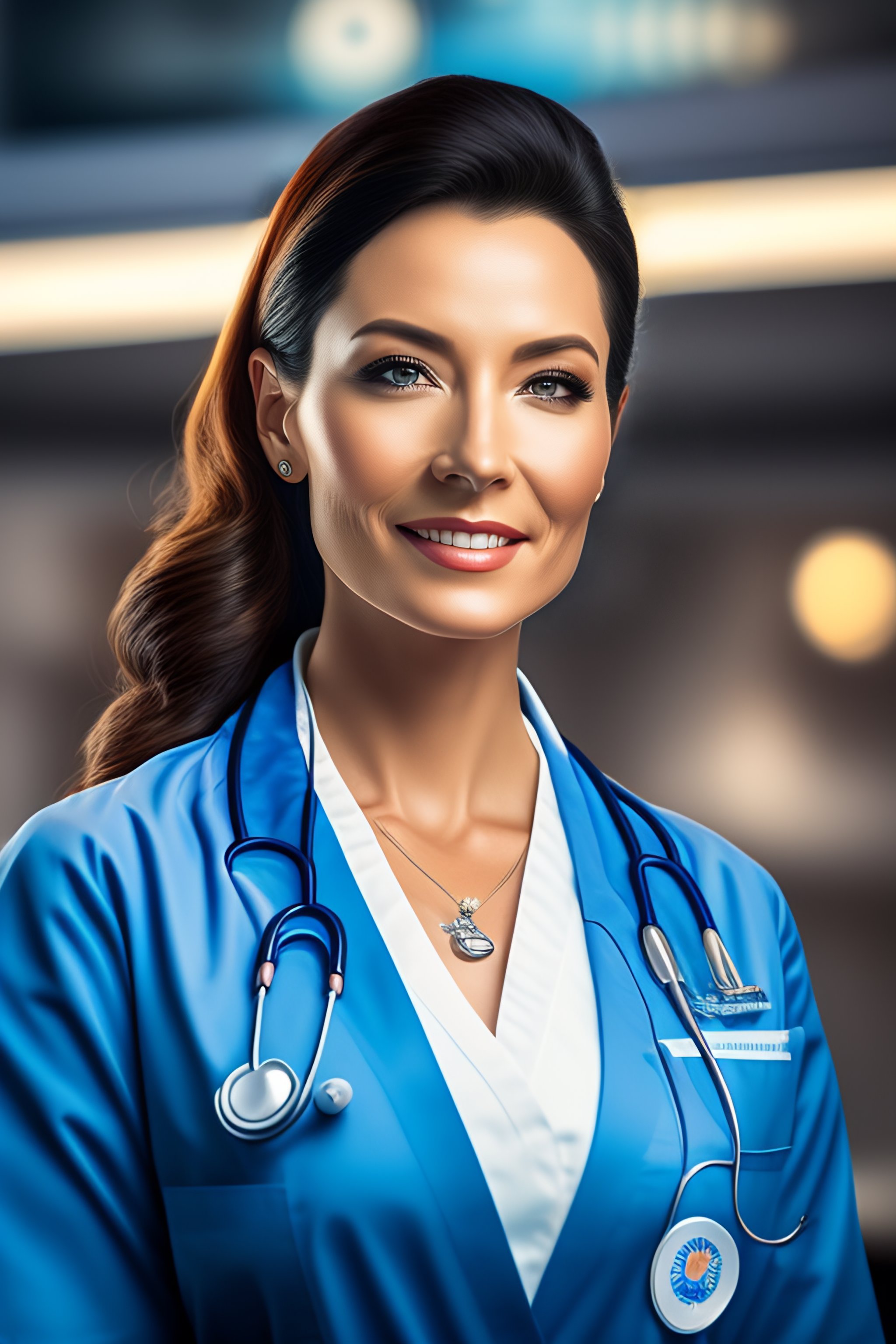 Lexica - Photo of a realistic experienced German doctor wearing a ...