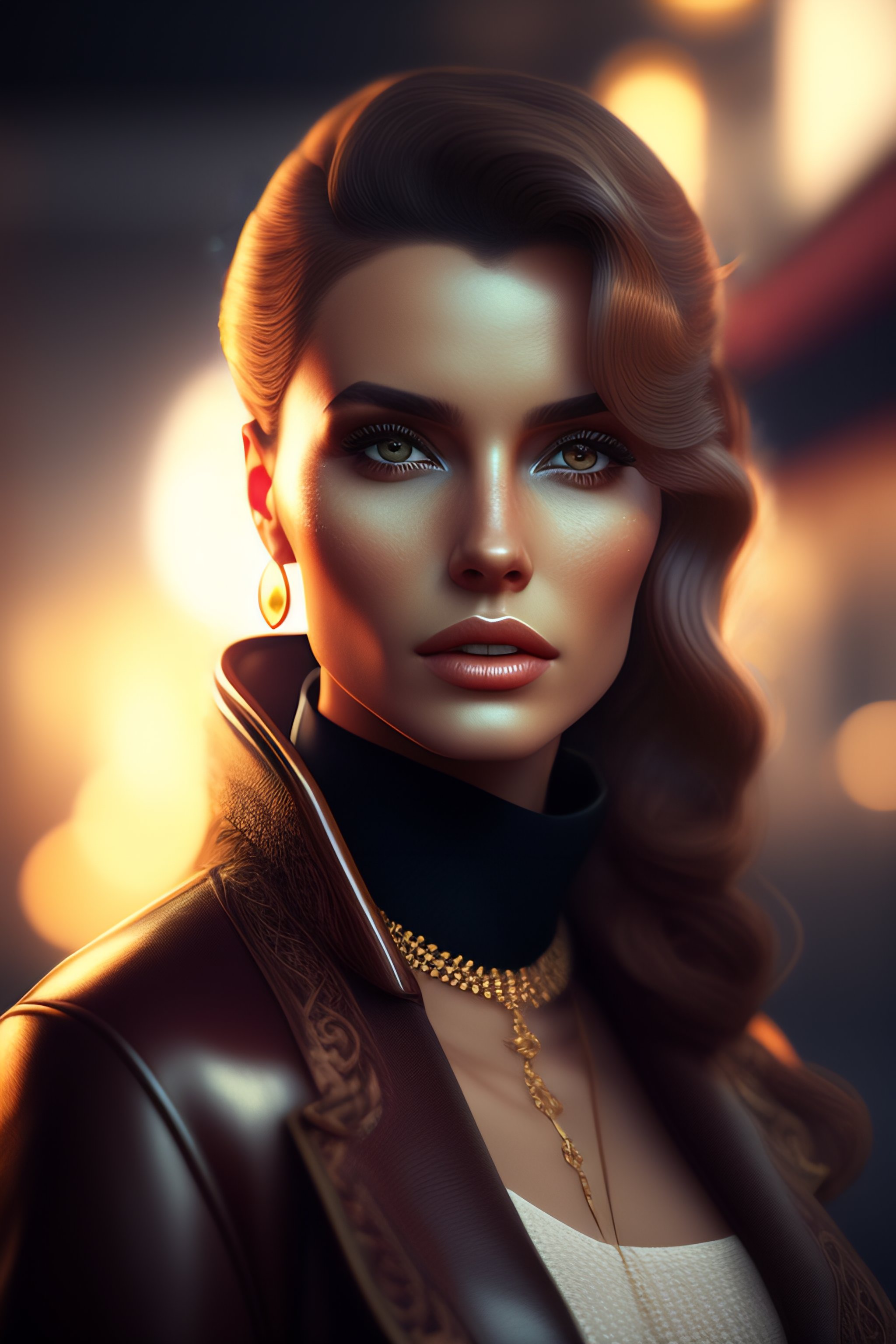 Lexica - Beautiful girl dressed in fashion style vintage, trending on artstation”, diffused ...