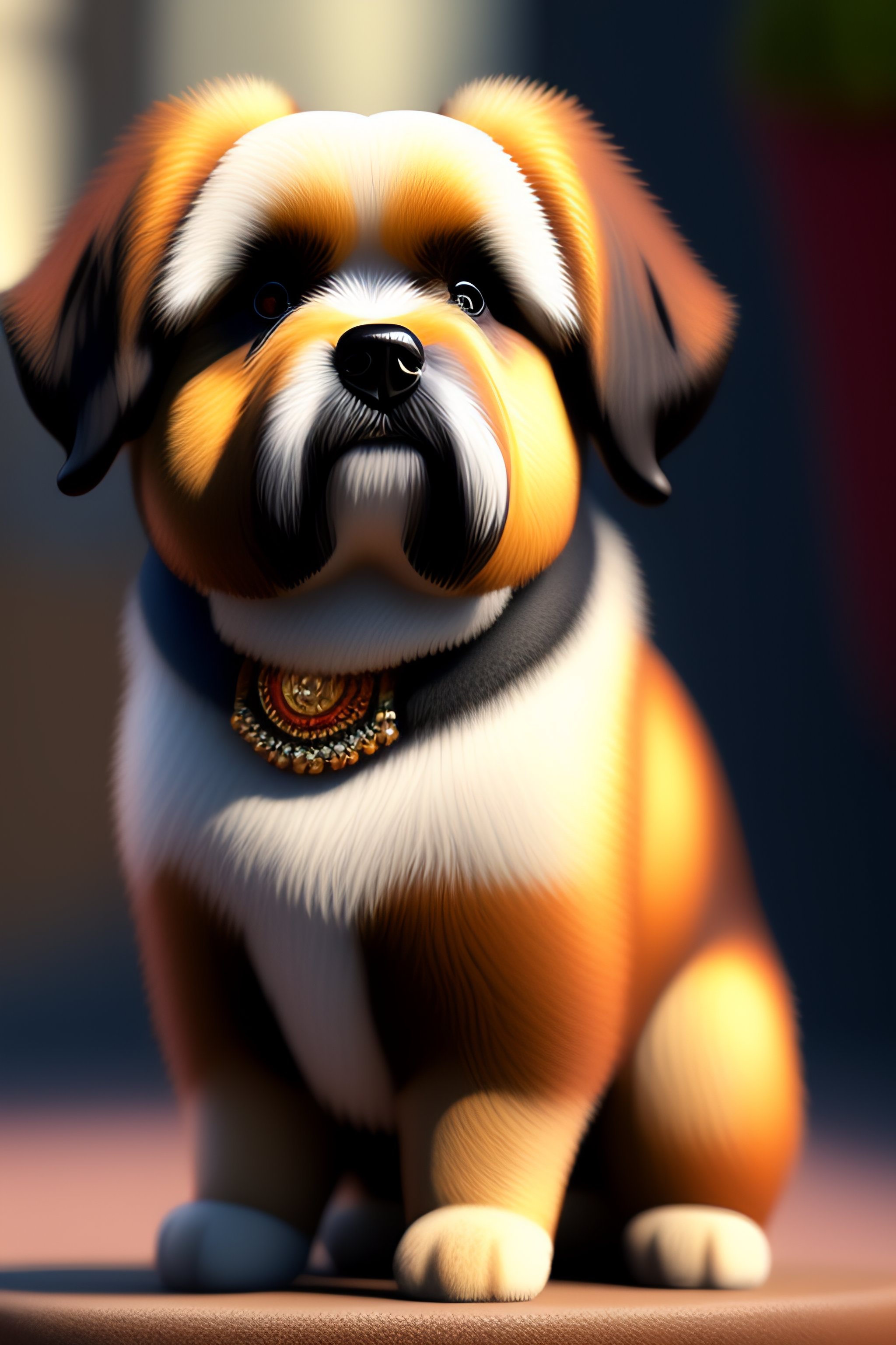 Lexica - A Tibetan Apso, very detailed, realistic form, 3D view ...
