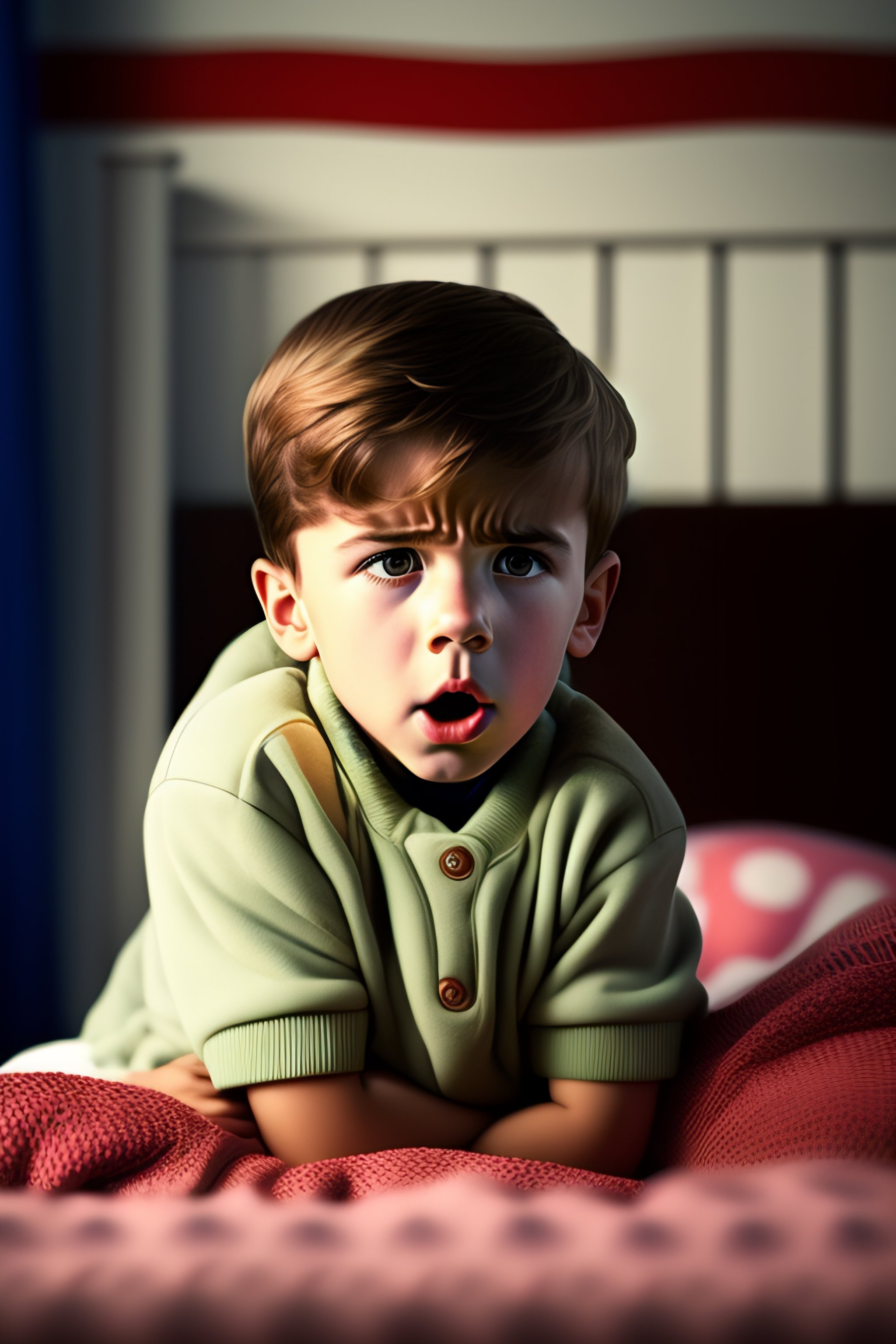 Frightened Little Boy