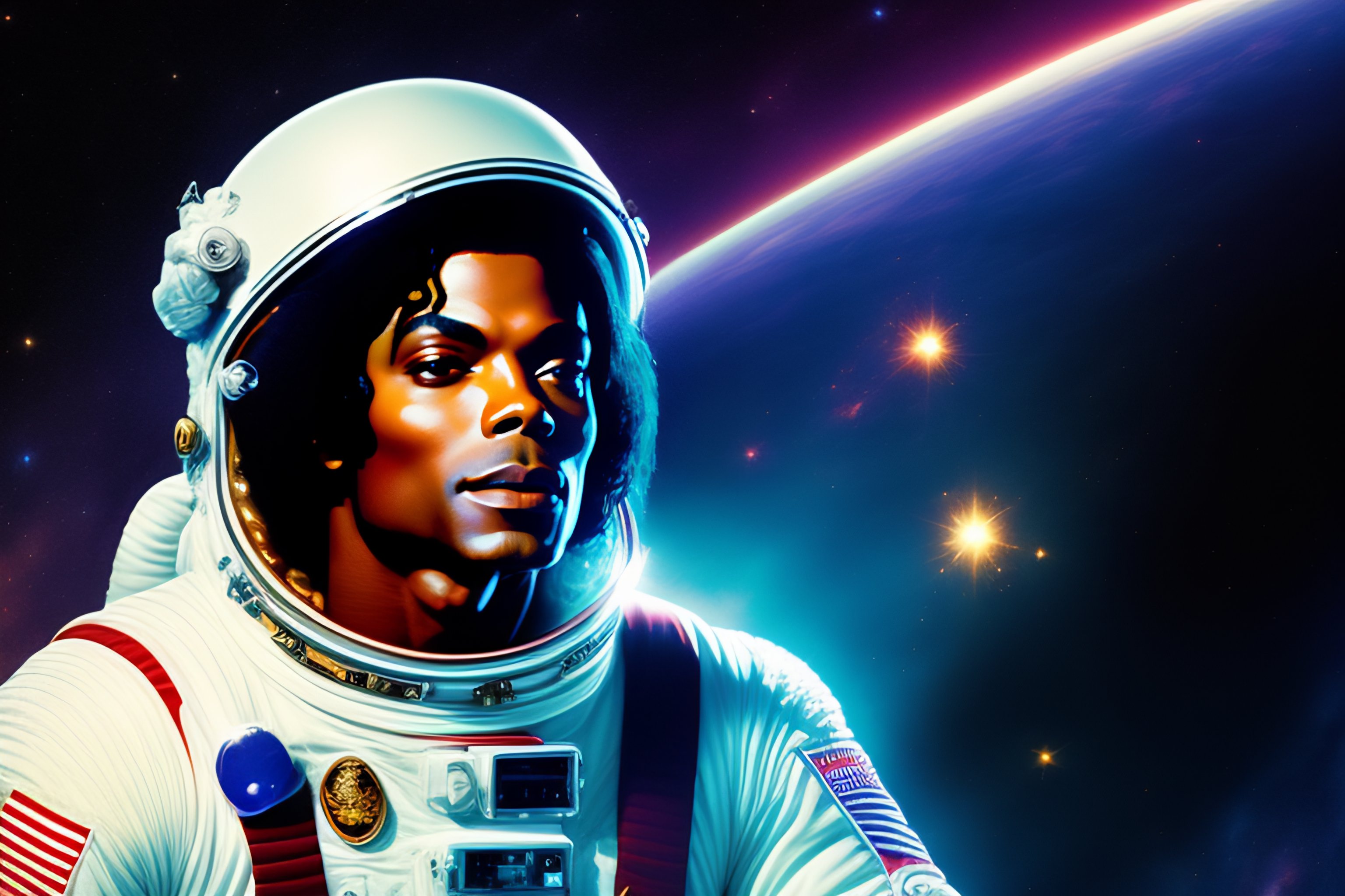 Lexica - Michael jackson in space