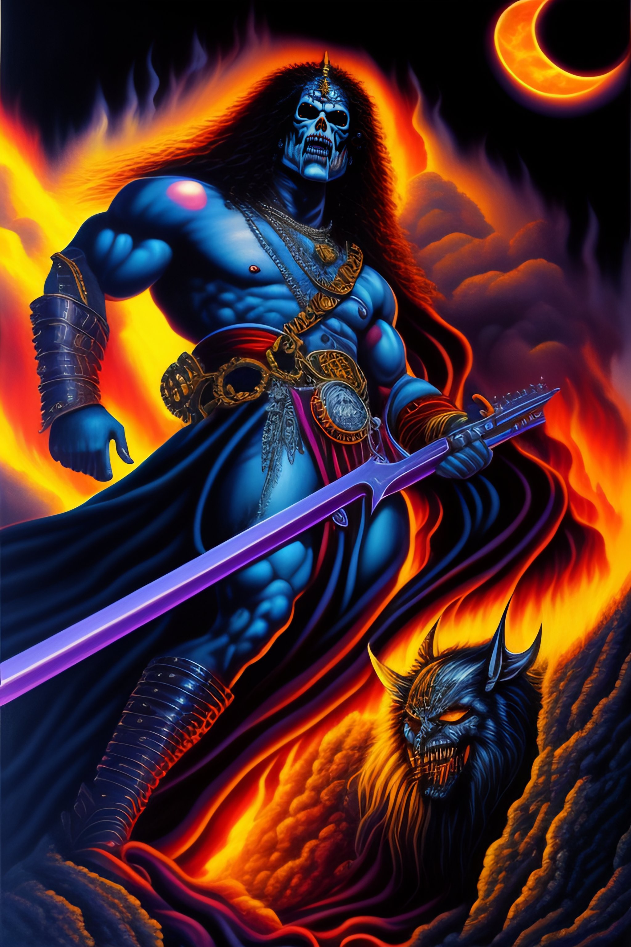 Lexica - Oil painting 1993 illustration design scary heavy metal art of ...