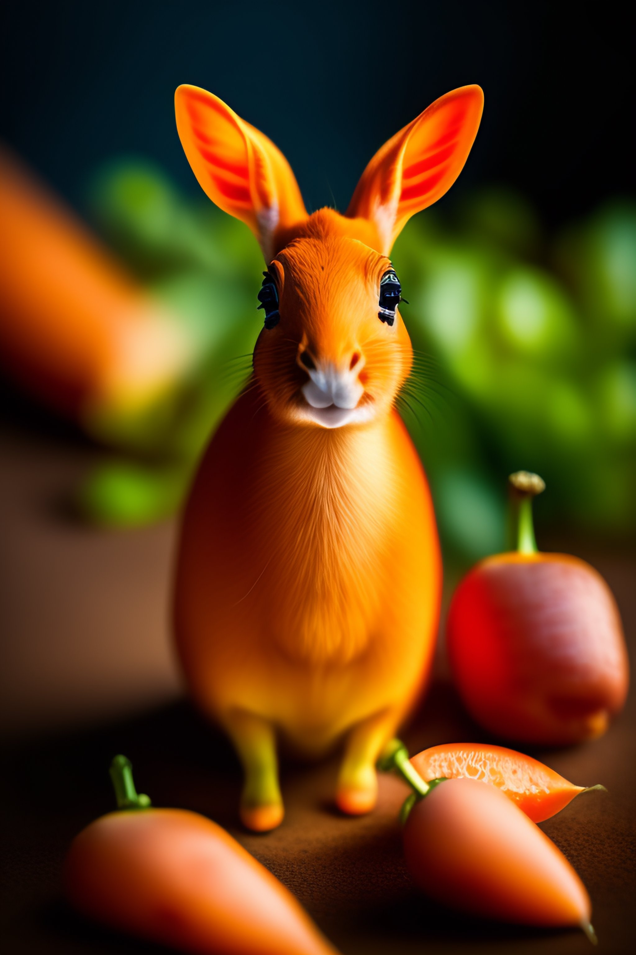 Lexica - Portrait of carrots