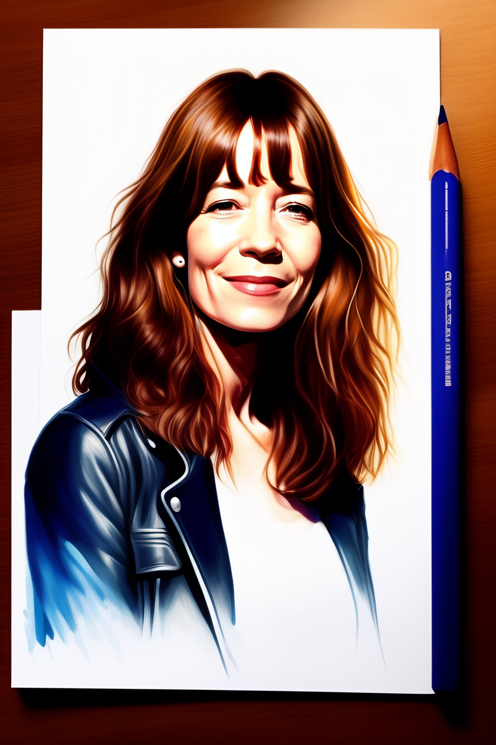 Lexica - Draw a doodle of Beth Gibbons in the style of a 4 year old ...