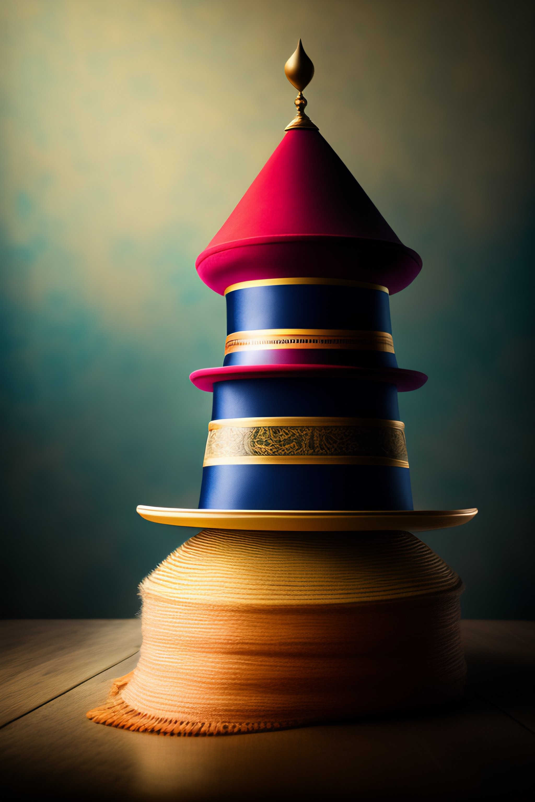 Lexica - A magician's hat turned bottom up, with lottery tickets