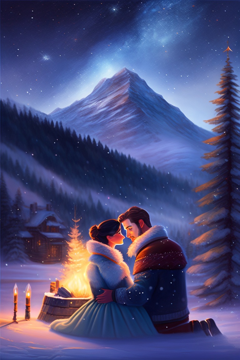 Lexica - "Imagine a cozy scene in a rustic cabin surrounded by snow ...