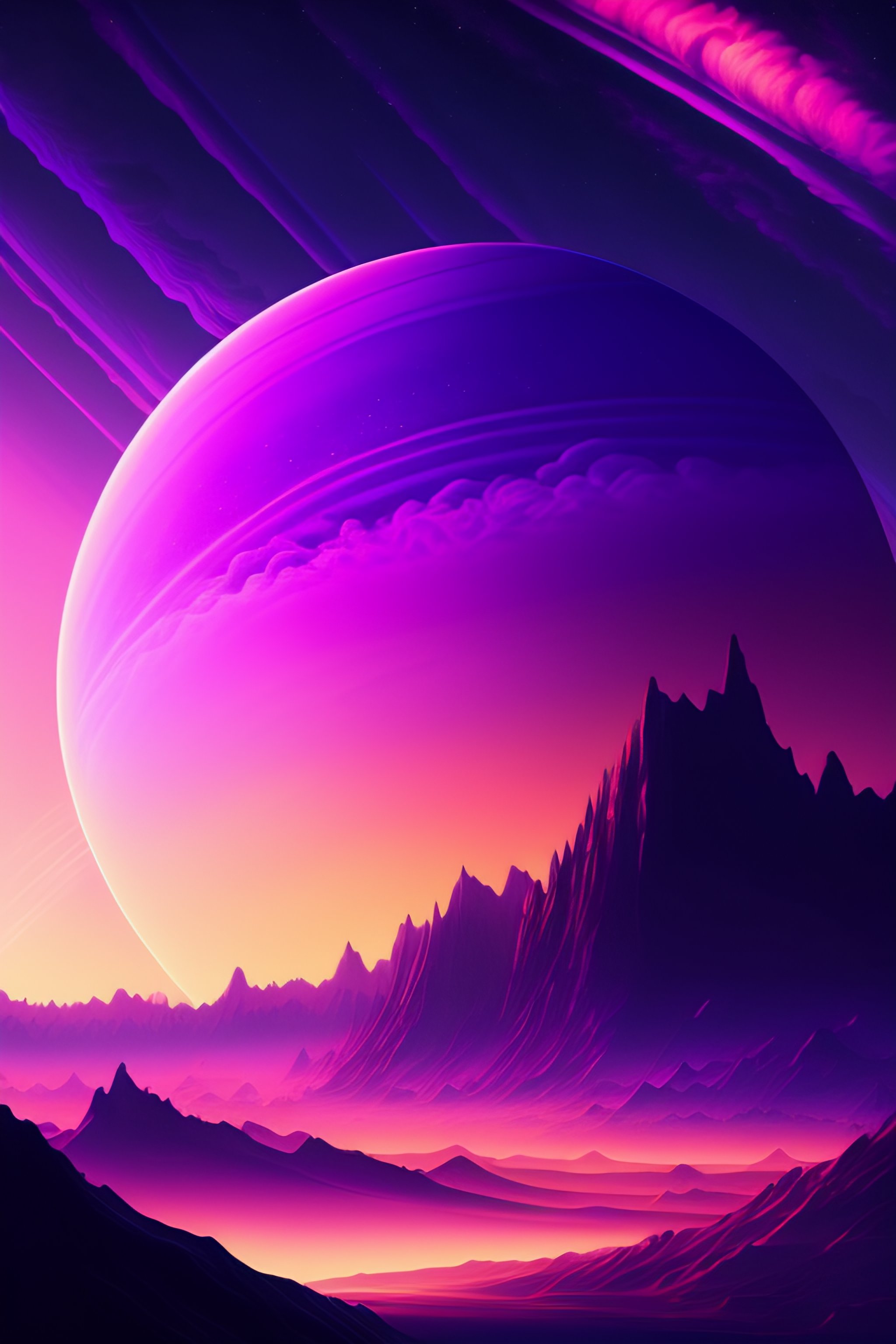 Lexica - Jupiter clouds by dan mumford, pink planets , purple tinted ...