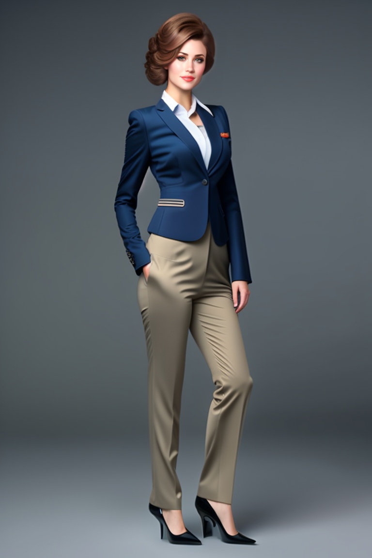 Lexica - Female reporter, full body