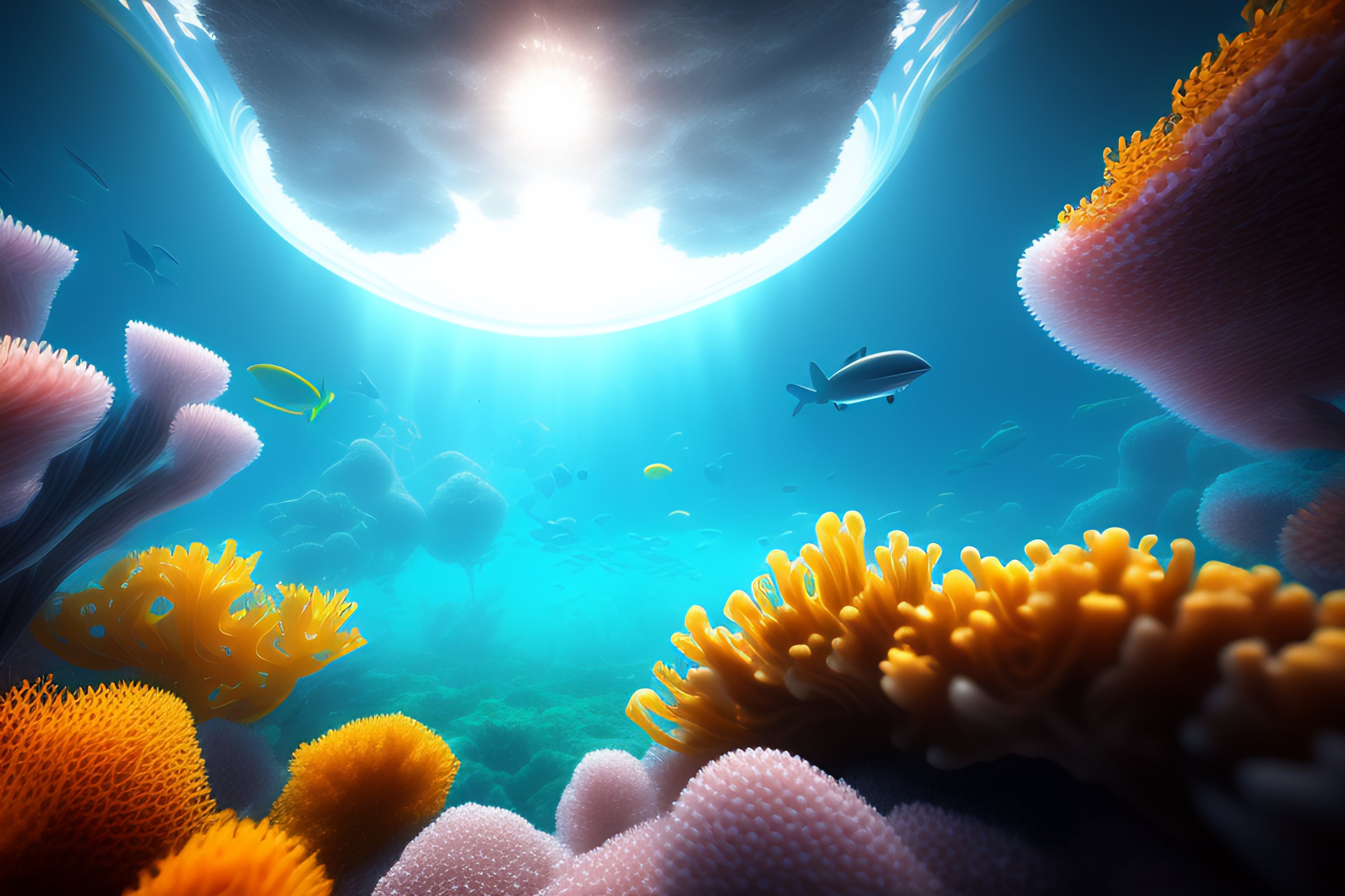 Lexica - Organic and crowded cellular molecular underwater environment ...